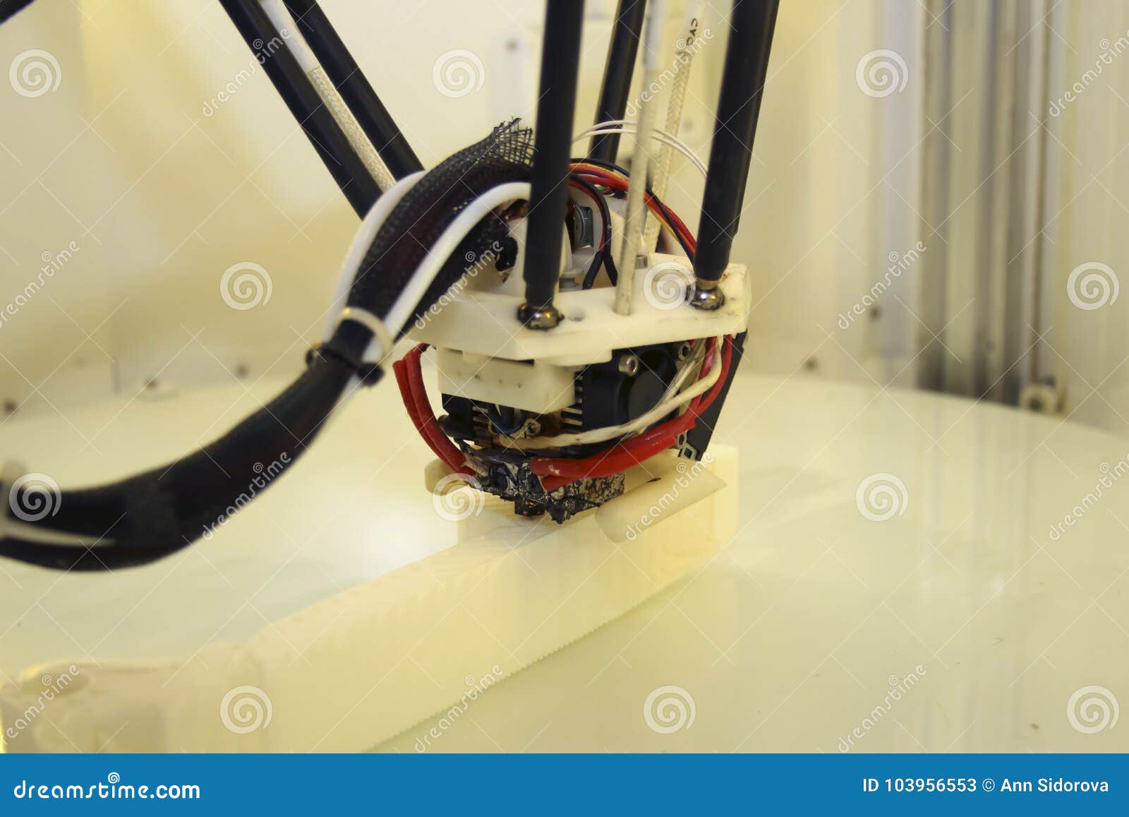 Printhead 3d of the Printer Stock Image - Image of laser, model: 103956553