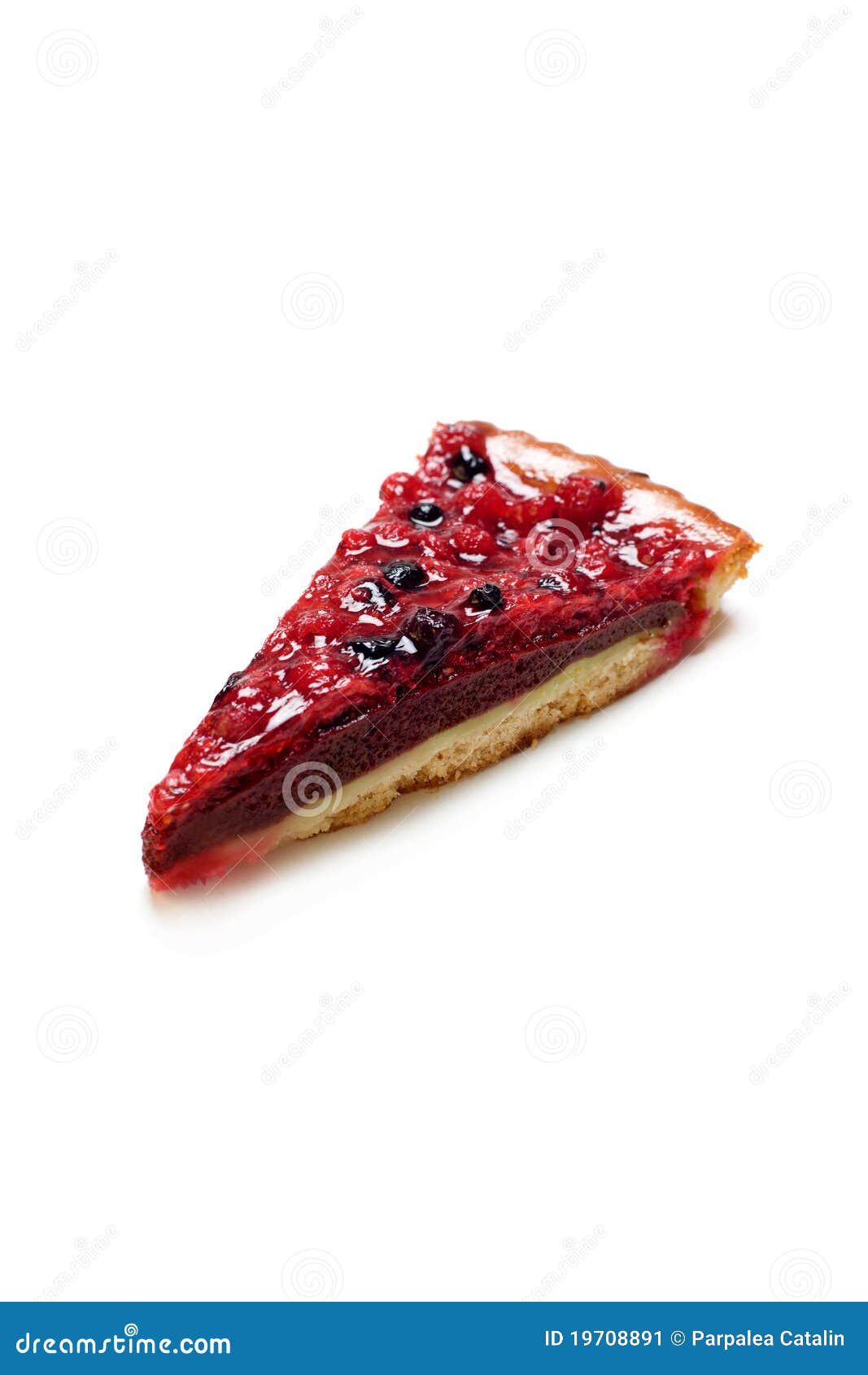 Part de gâteau image stock. Image du canneberge, baie - 19708891