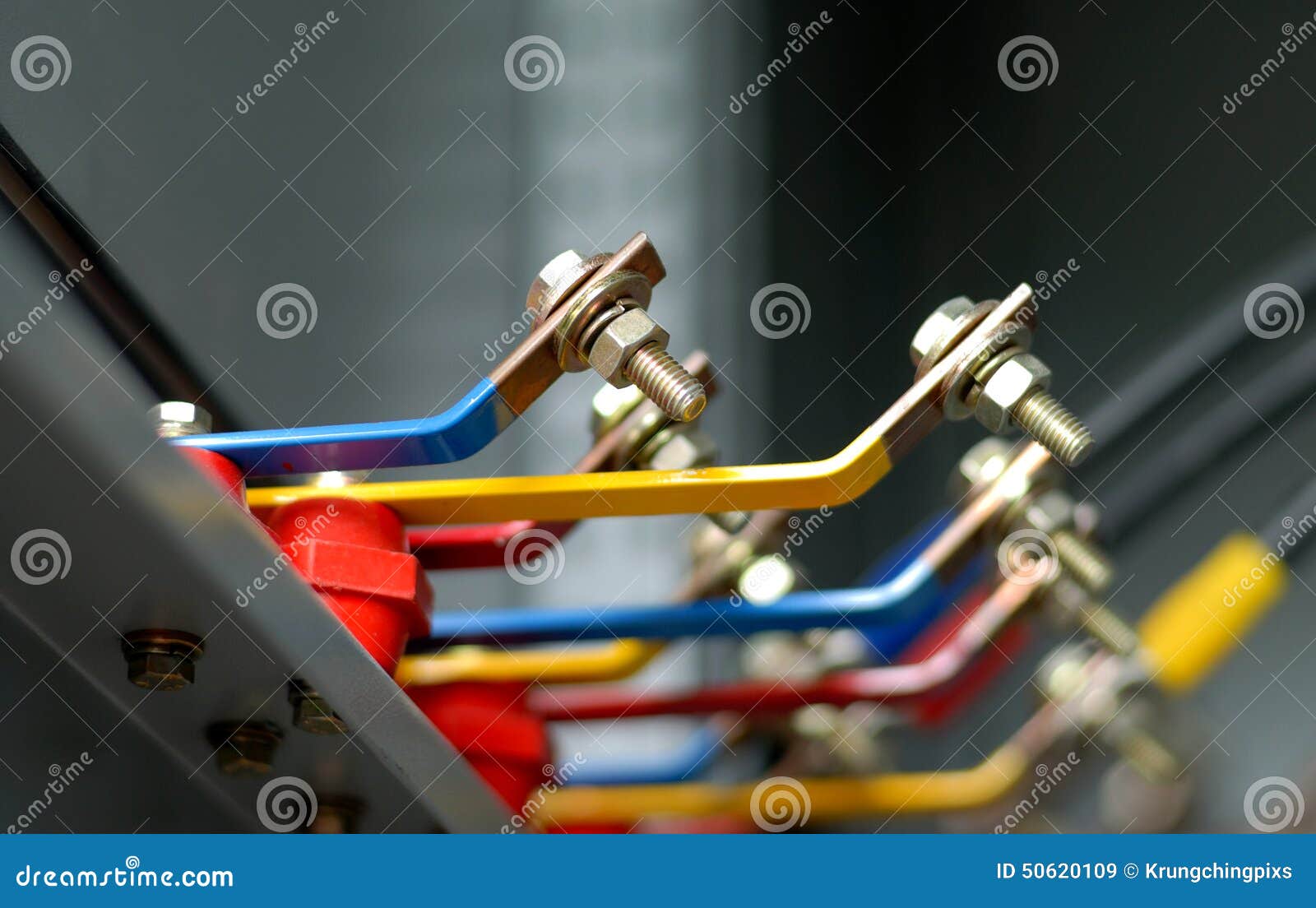 Part of distribution panel stock image. Image of voltage - 50620109