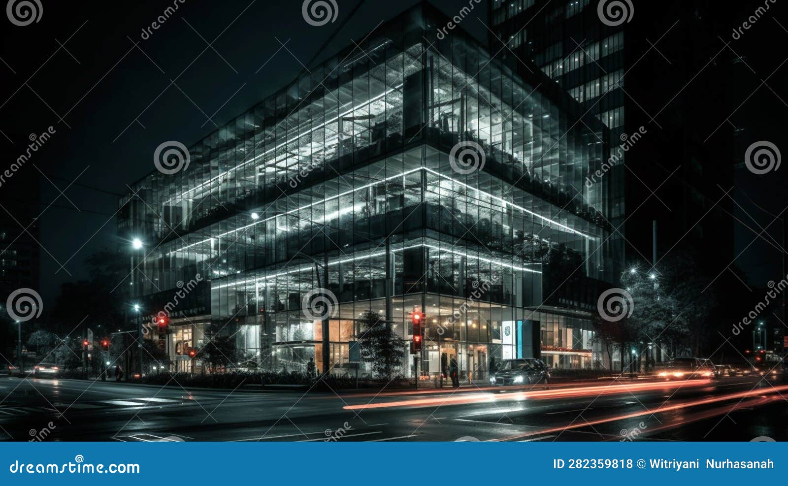 Stylized Altered Generic Corporate Modern Office Building Stock ...