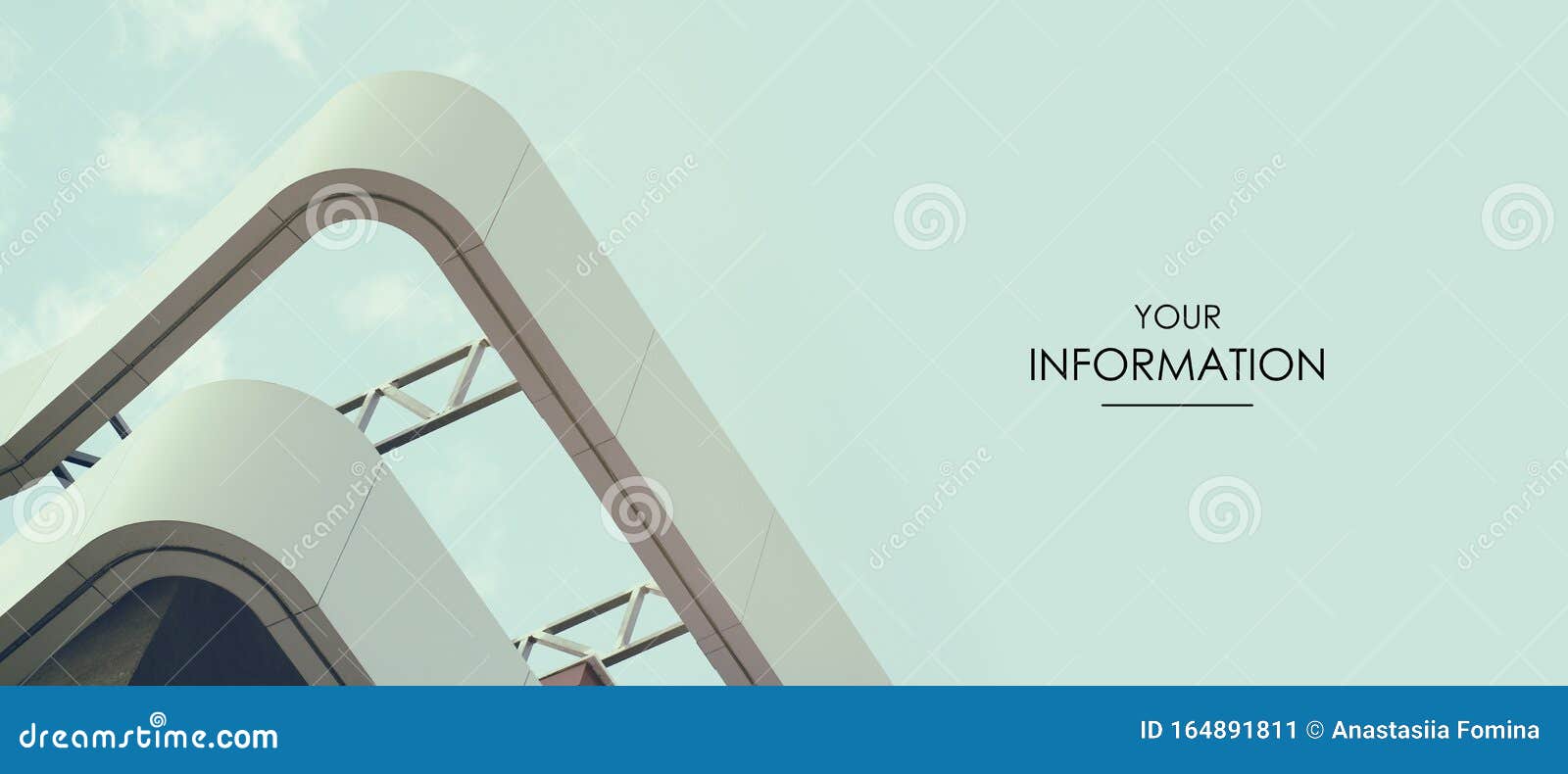 Part of the Facade of a Modern Building. Geometry Design. Sky ...