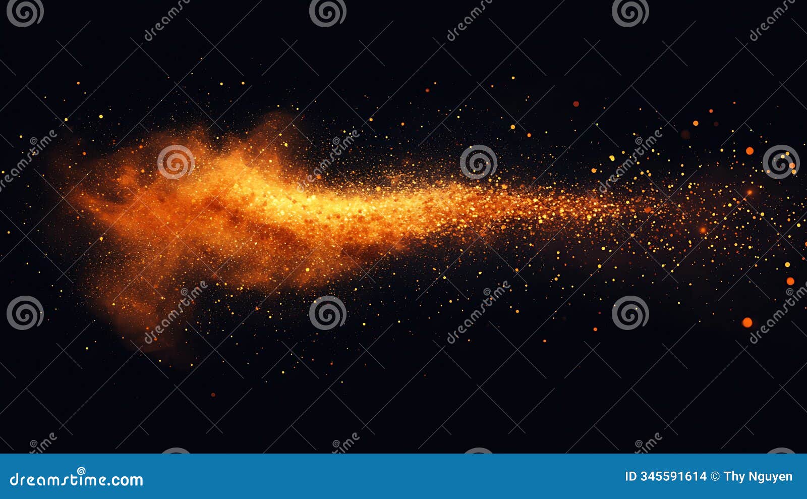 Mesmerizing Fire Ember Particles Against a Dark Backdrop Stock ...