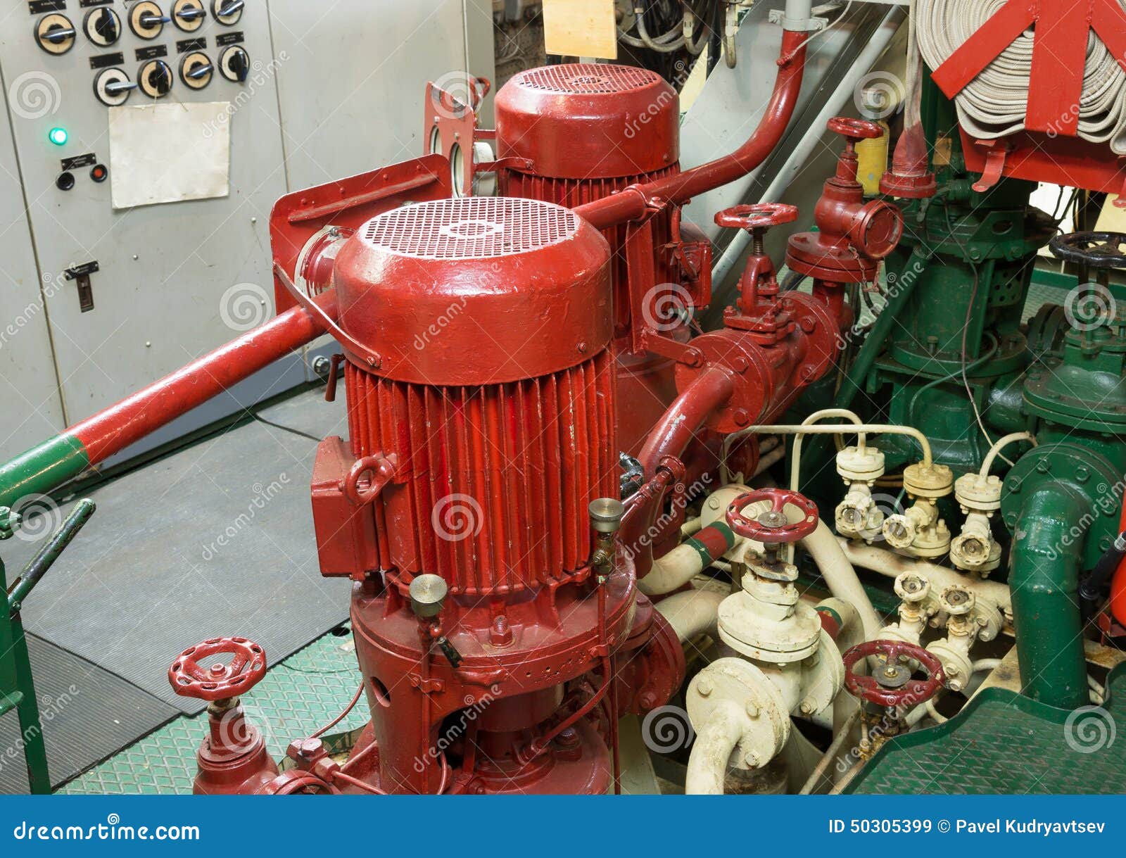 Part of Fire Sprinkler System Stock Image - Image of machine, steel ...