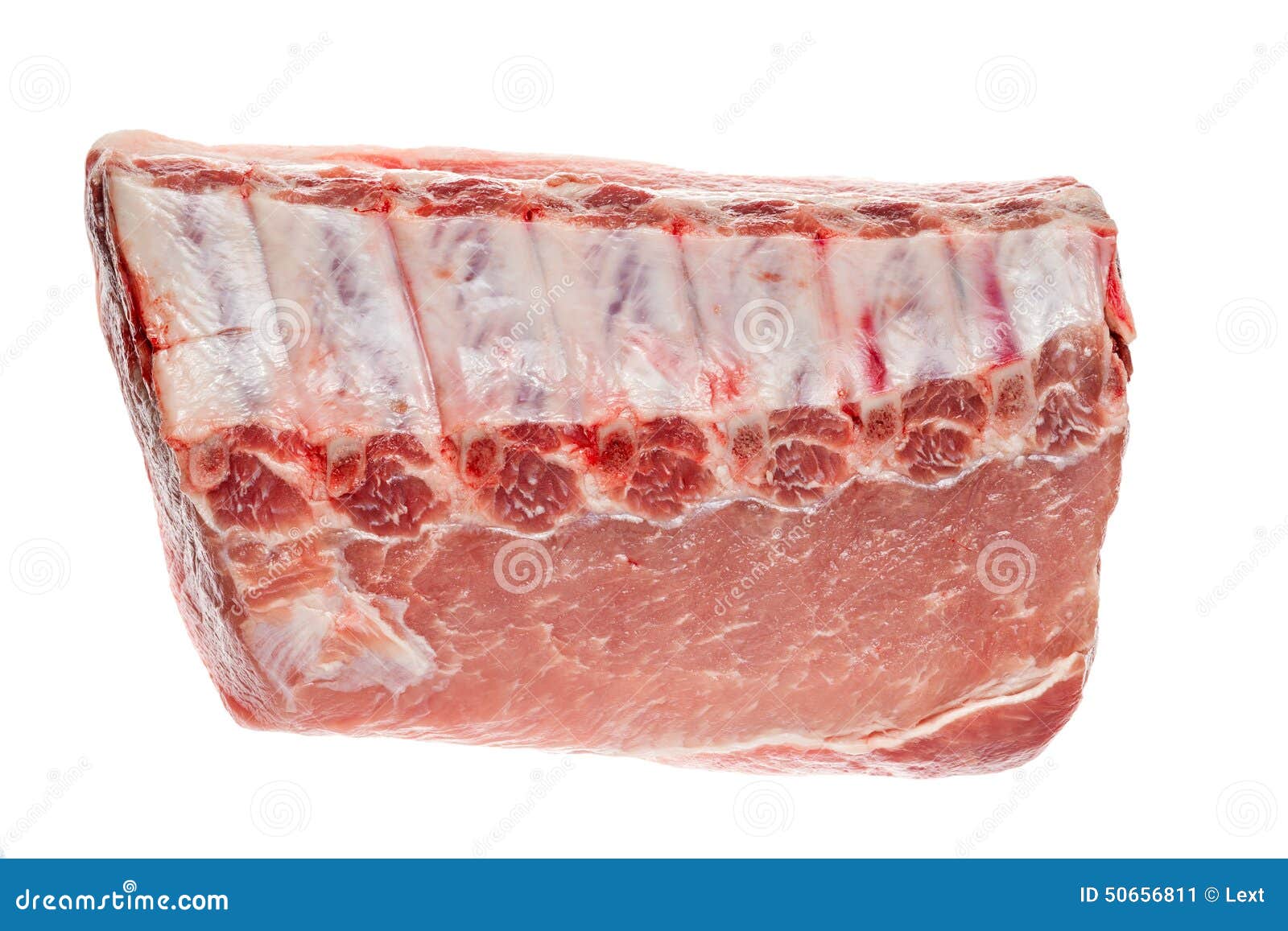 Part of Fresh Pig Meat with Ribs. Stock Image - Image of dinner, pork ...