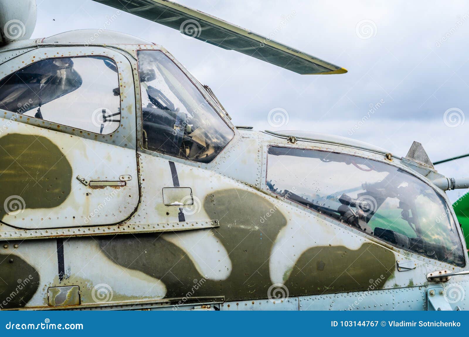 Part of the Fuselage of a Combat Helicopter Editorial Photography ...
