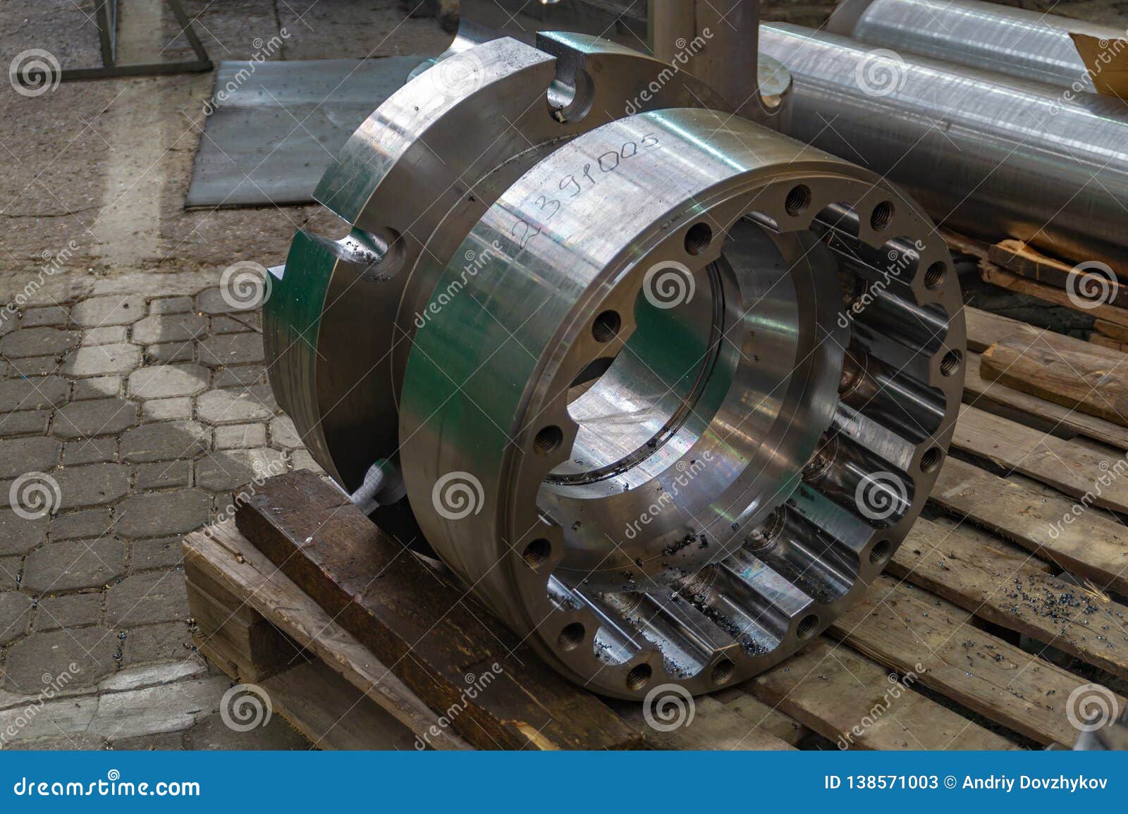 Part of the Gear Wheel with Internal Splines after Fabrication Stock ...