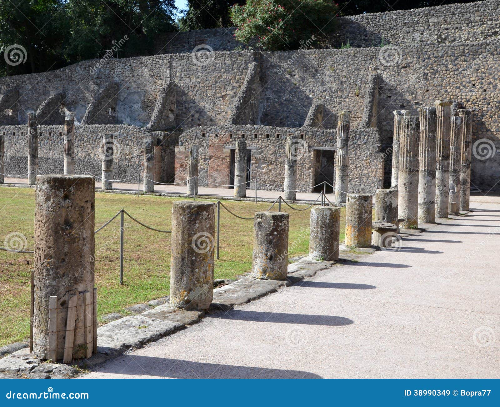 A Part of Gladiator Barracks in Pompeii Stock Image - Image of ...