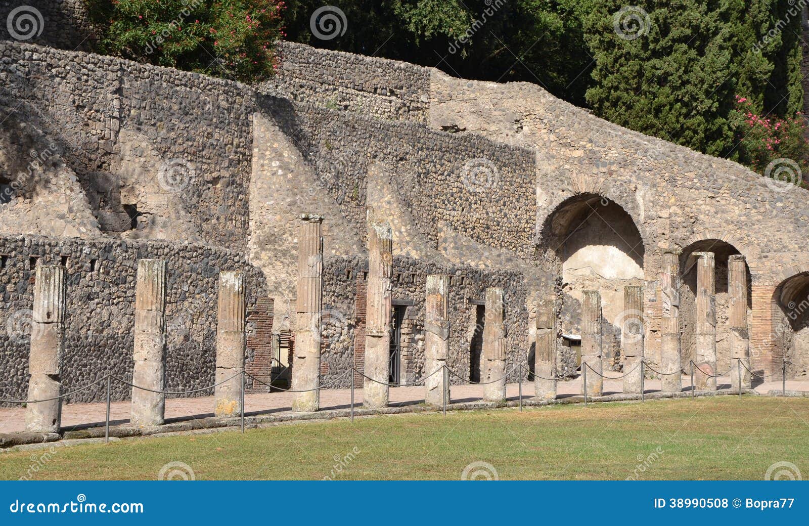A Part of Gladiator Barracks in Pompeii Stock Photo - Image of ...