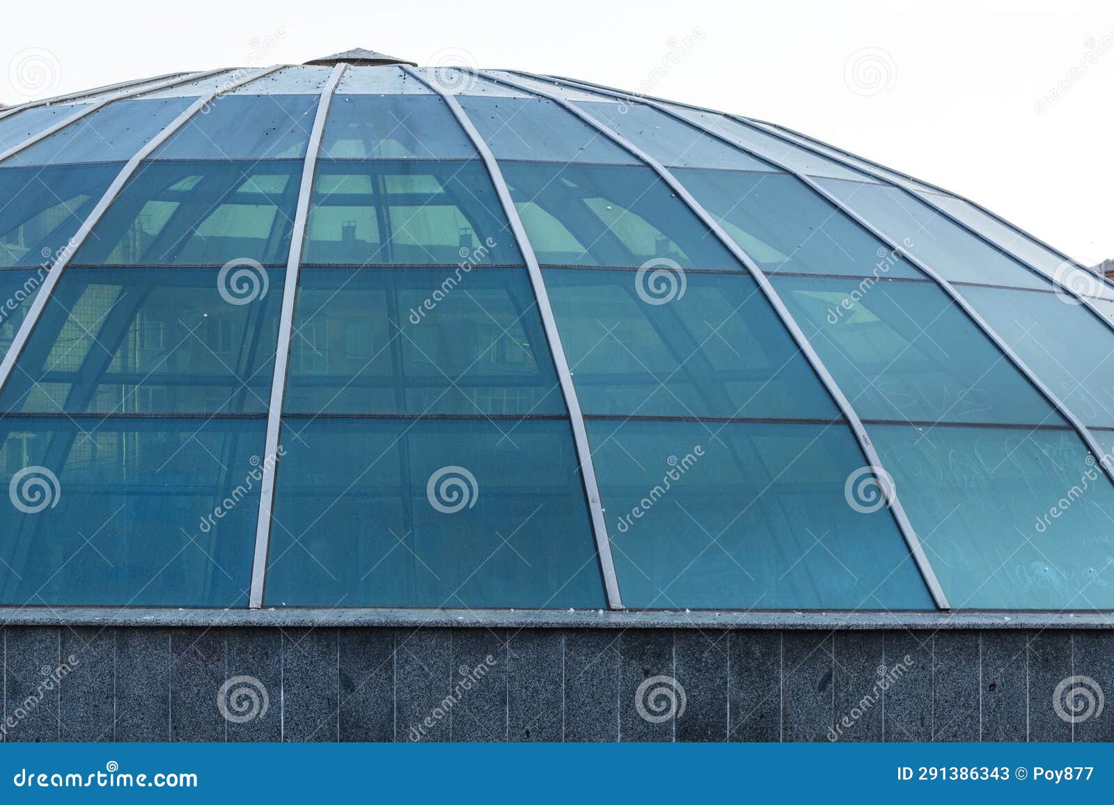 Part of the Glass Dome. Building with a Dome Stock Image - Image of ...