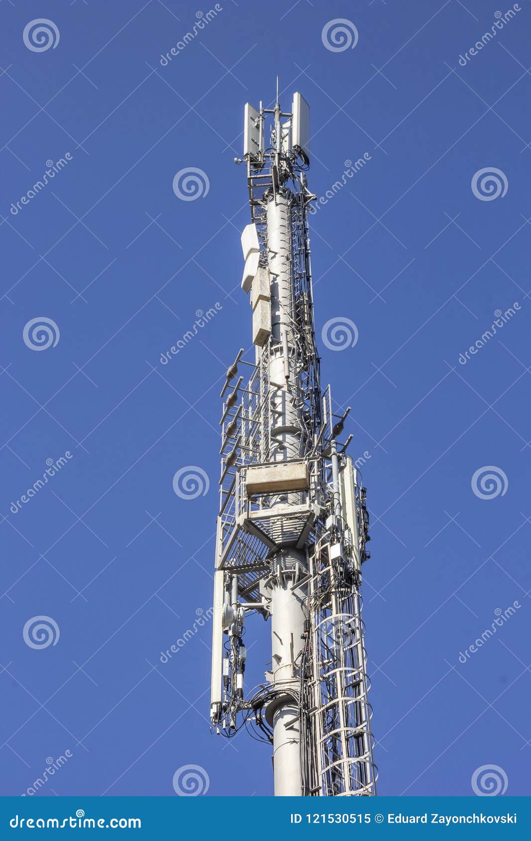 GSM Transmitter Antenna. stock image. Image of communication - 121530515