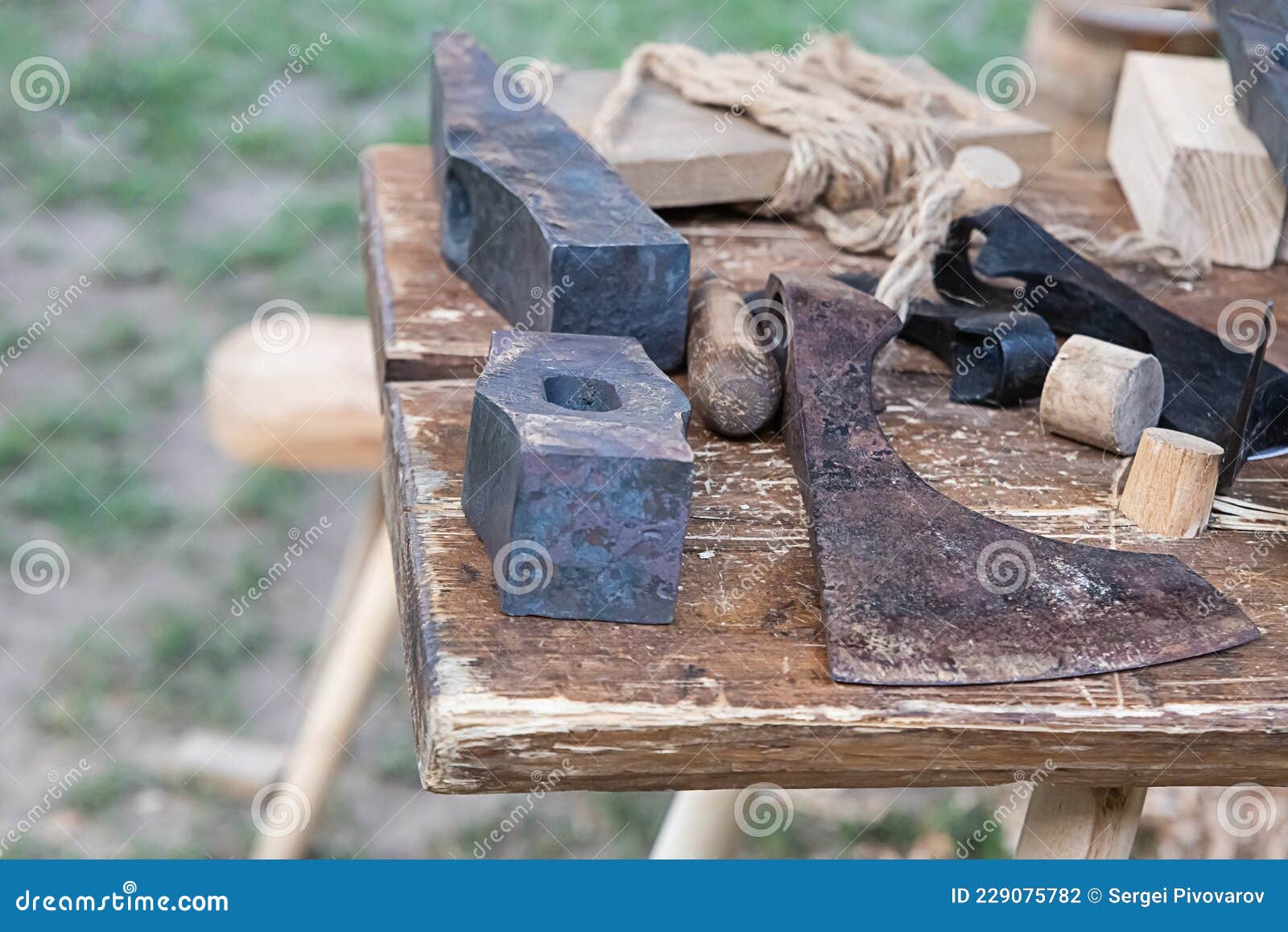 Part for Hand Tools, Hammer and Ax Head, Hand Forging Stock Photo ...