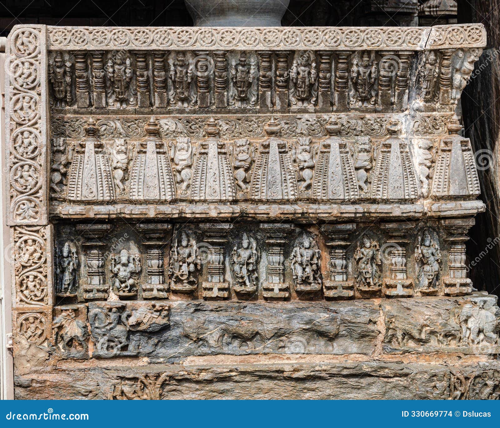 Part of the Harihareshwara Temple in Harihar, India Stock Photo - Image ...