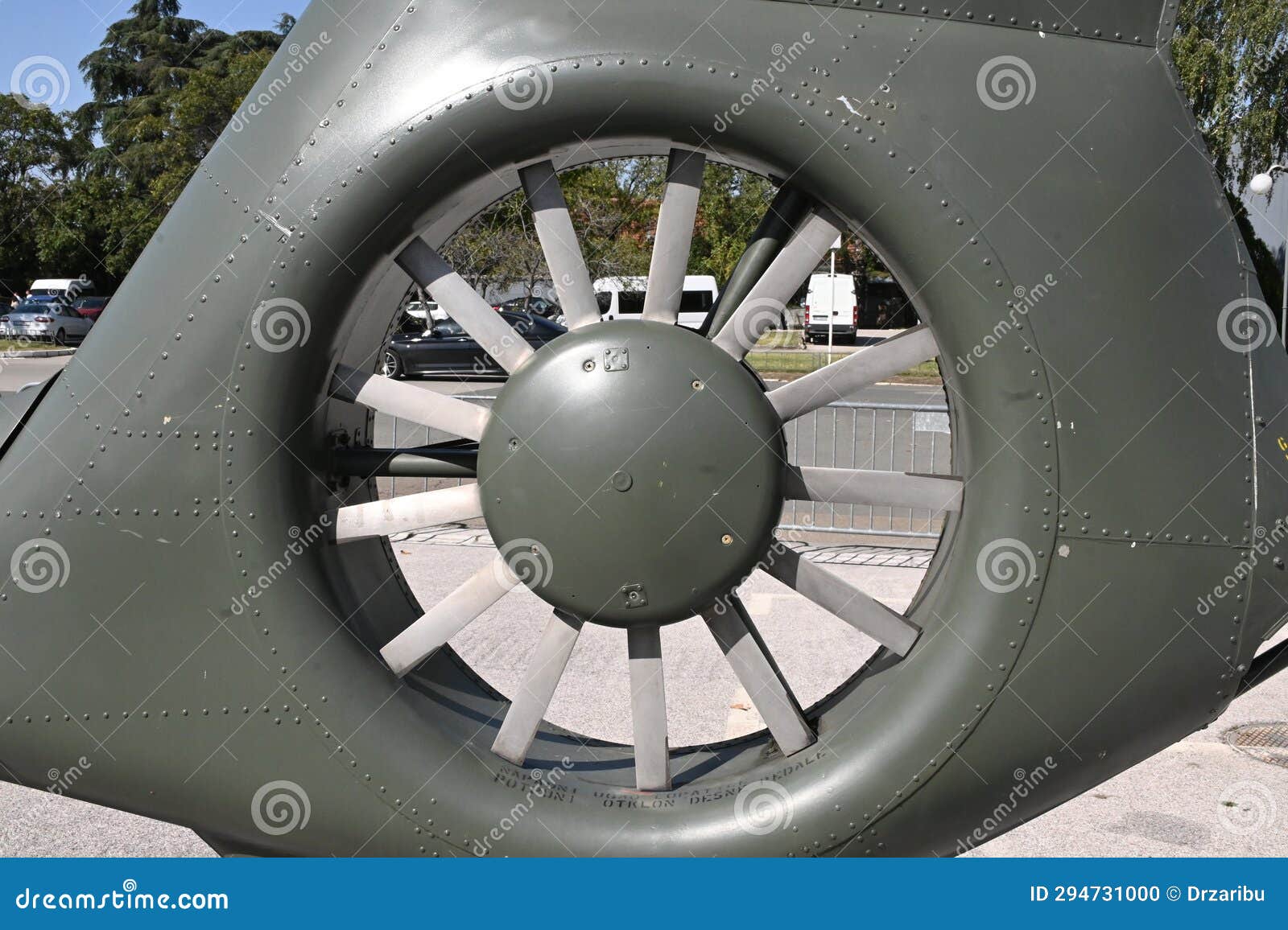 Part of a Helicopter Tail Rotor Stock Photo - Image of light, tail ...