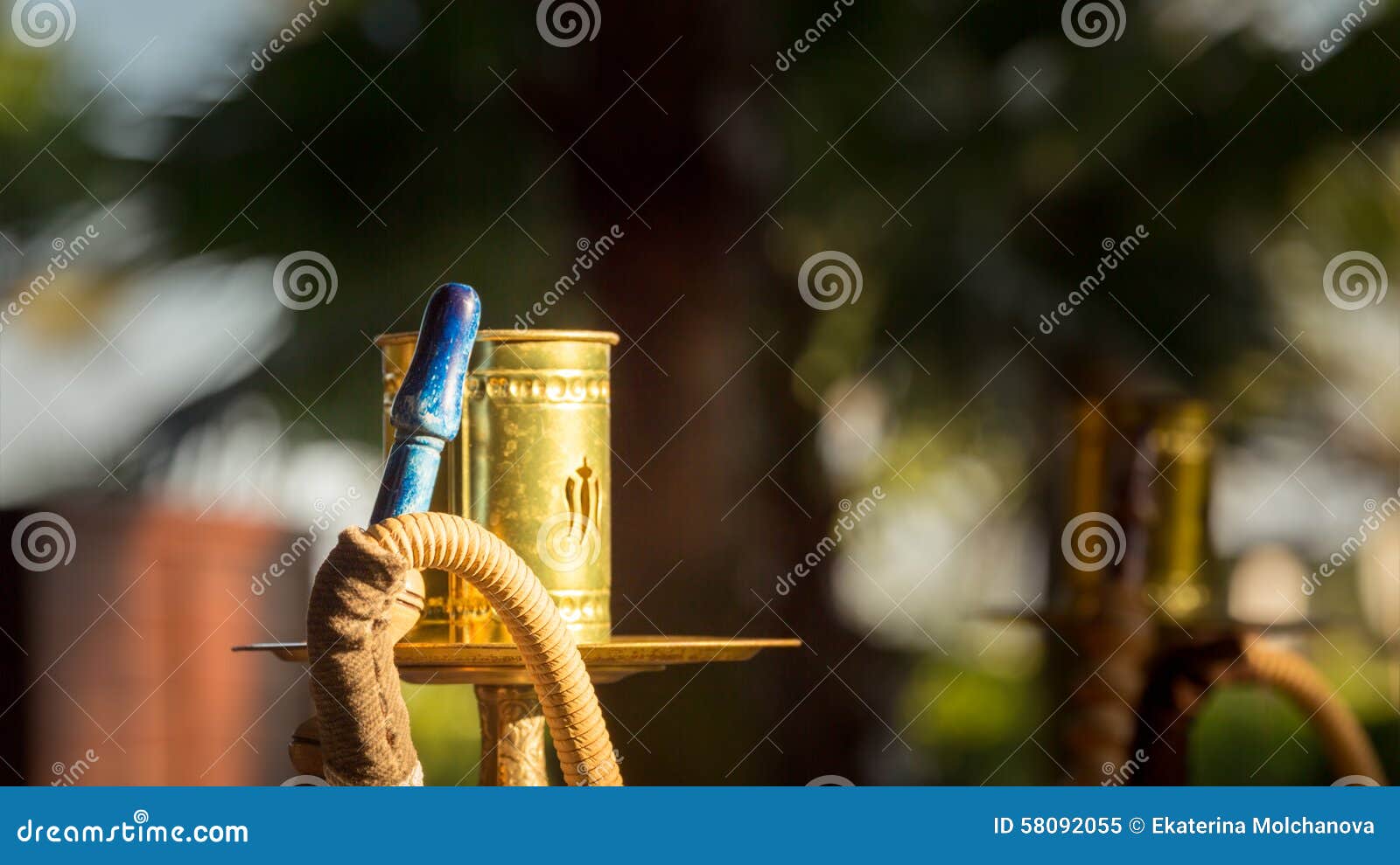 Part of Hookah, Traditional Arabic Waterpipe, in the Arabic Rest Stock ...