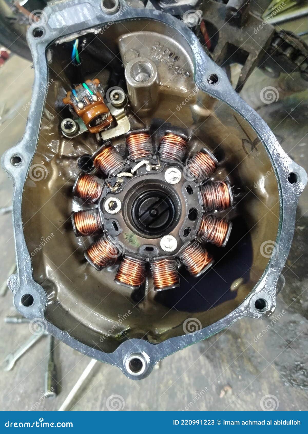 Part inside motorcycles stock image. Image of spoke - 220991223