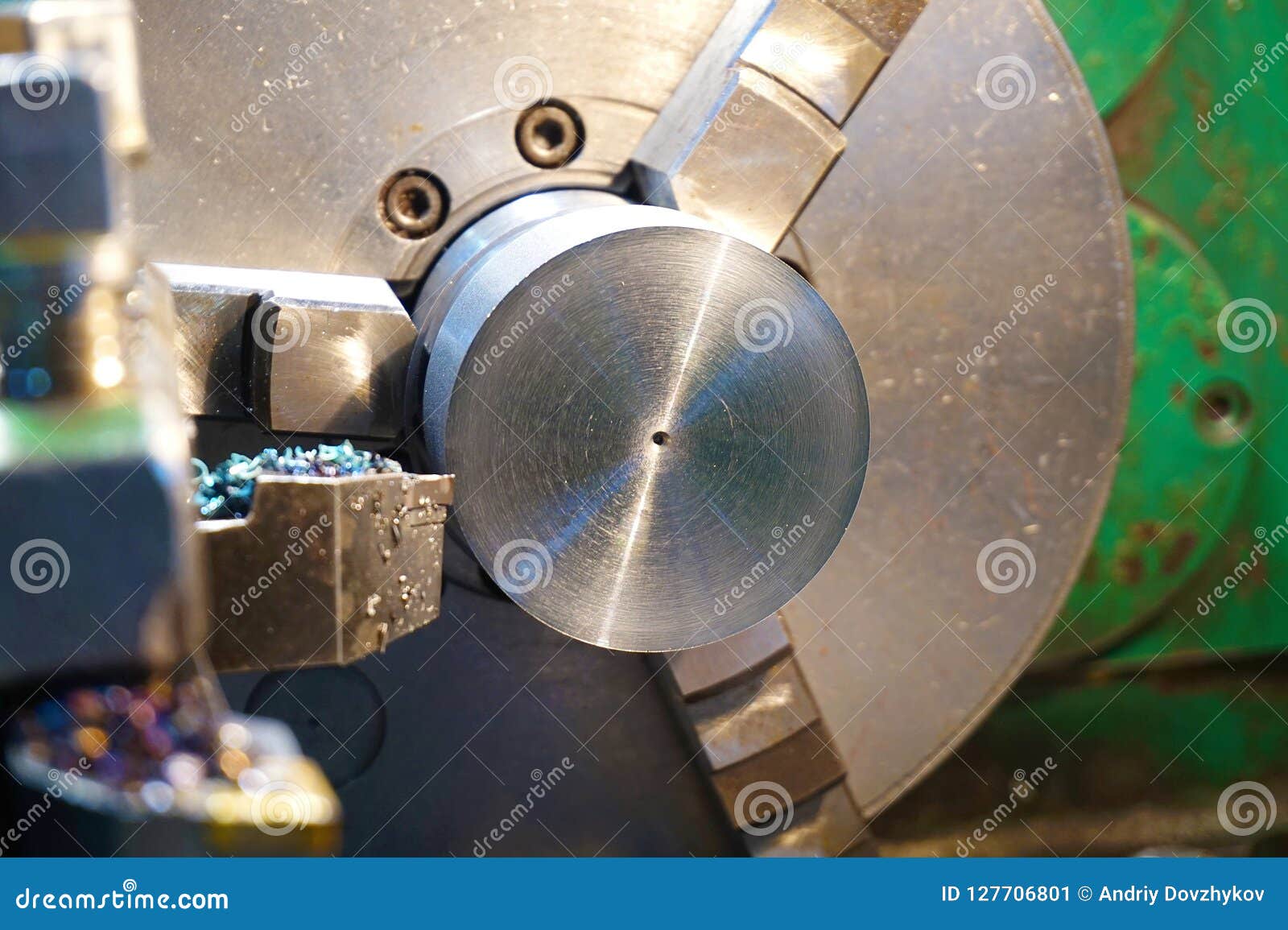 The Part is Installed on a Lathe, after Machining, Machine-building ...