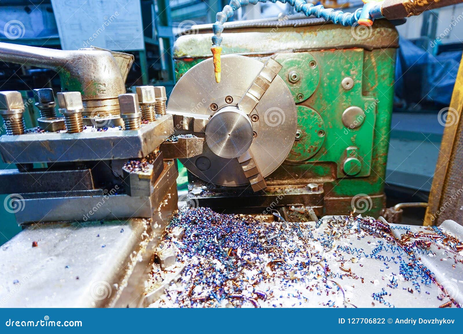 The Part is Installed on a Lathe, after Machining, Machine-building ...