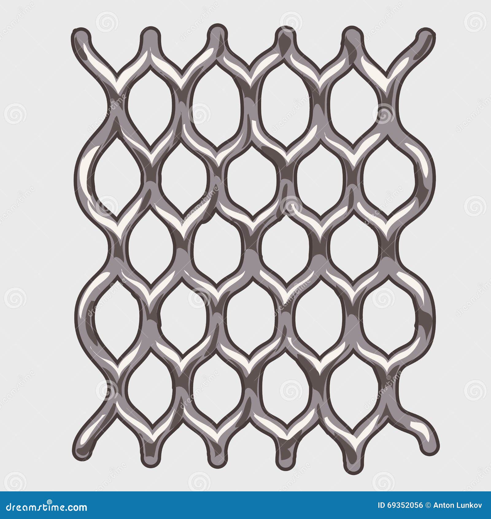 Part of Iron Grey Mesh, Vector Illustration Stock Vector - Illustration ...