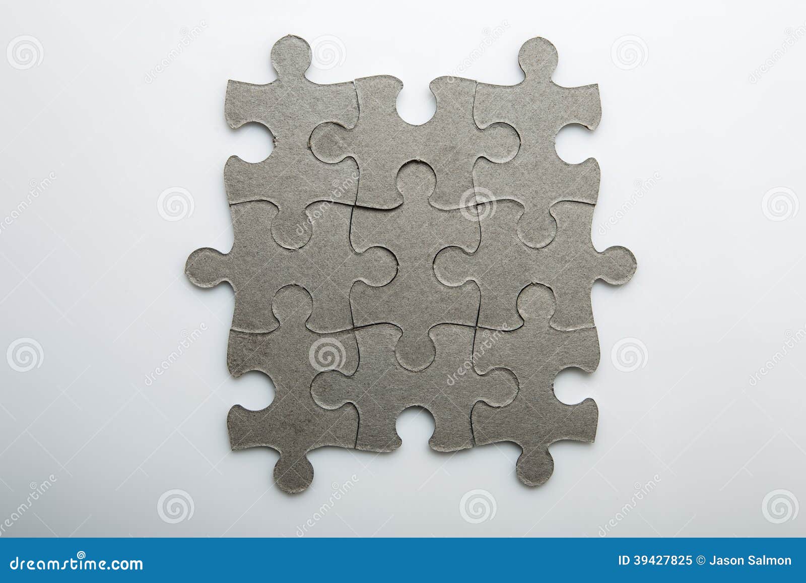 Part of a jigsaw puzzle stock image. Image of attached - 39427825
