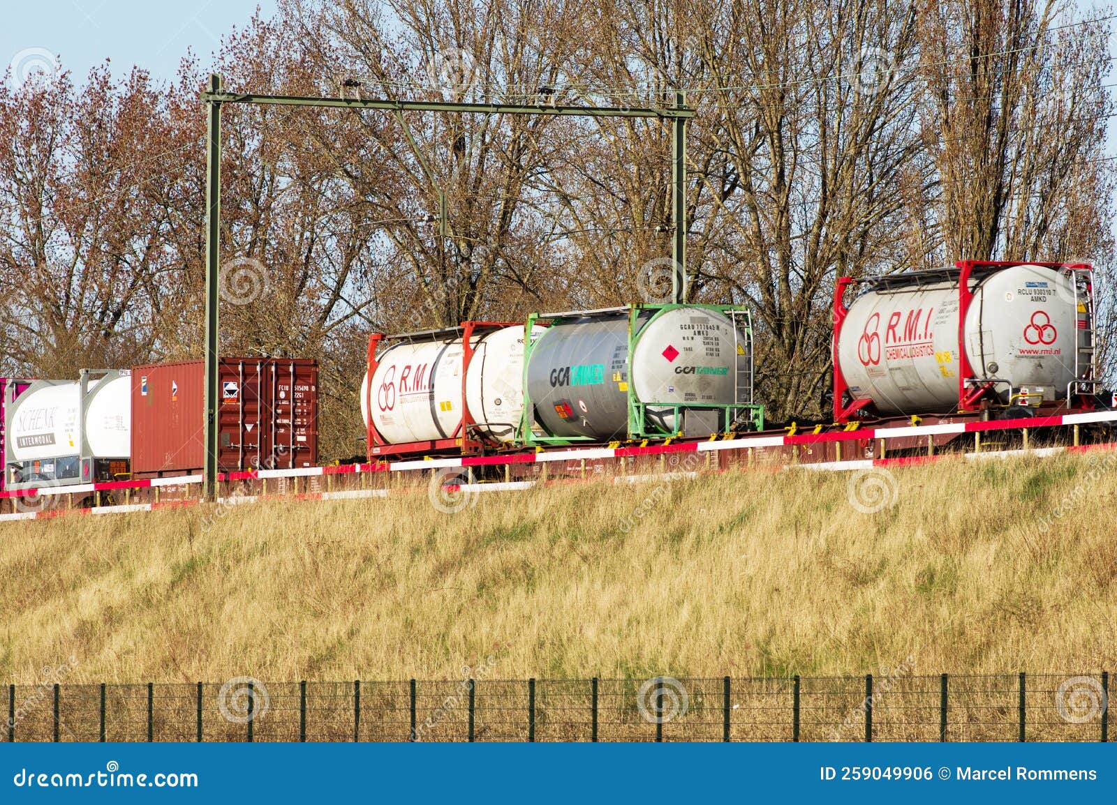 Part of a Large Freight Train Editorial Photo - Image of container ...