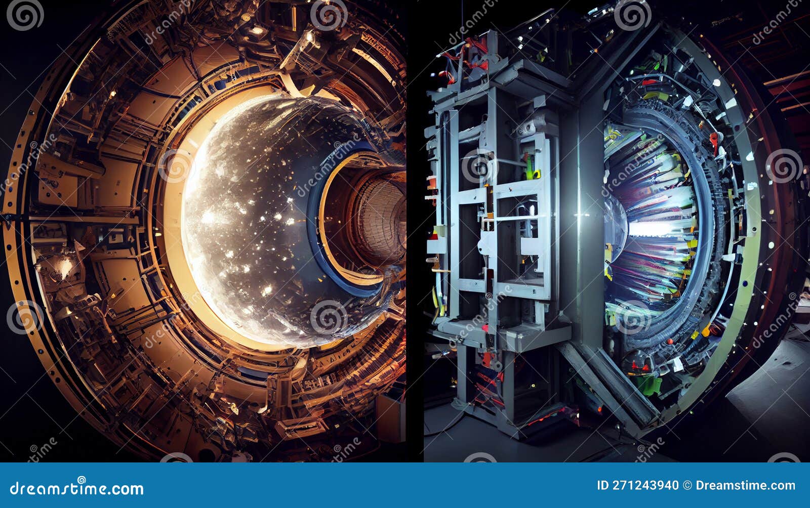 Part of the Large Hadron Collider. Stock Illustration - Illustration of ...