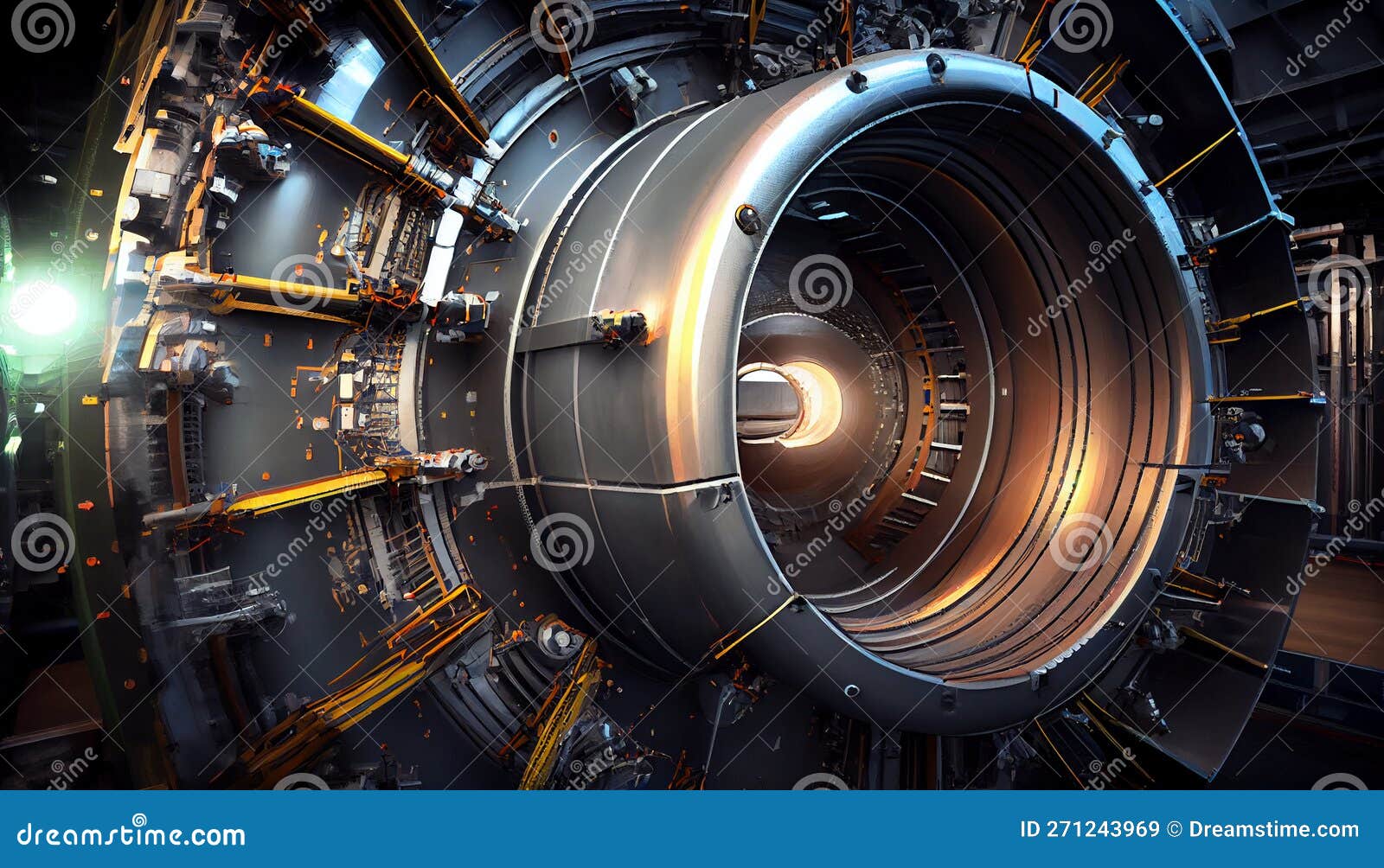 Part of the Large Hadron Collider. Stock Illustration - Illustration of ...