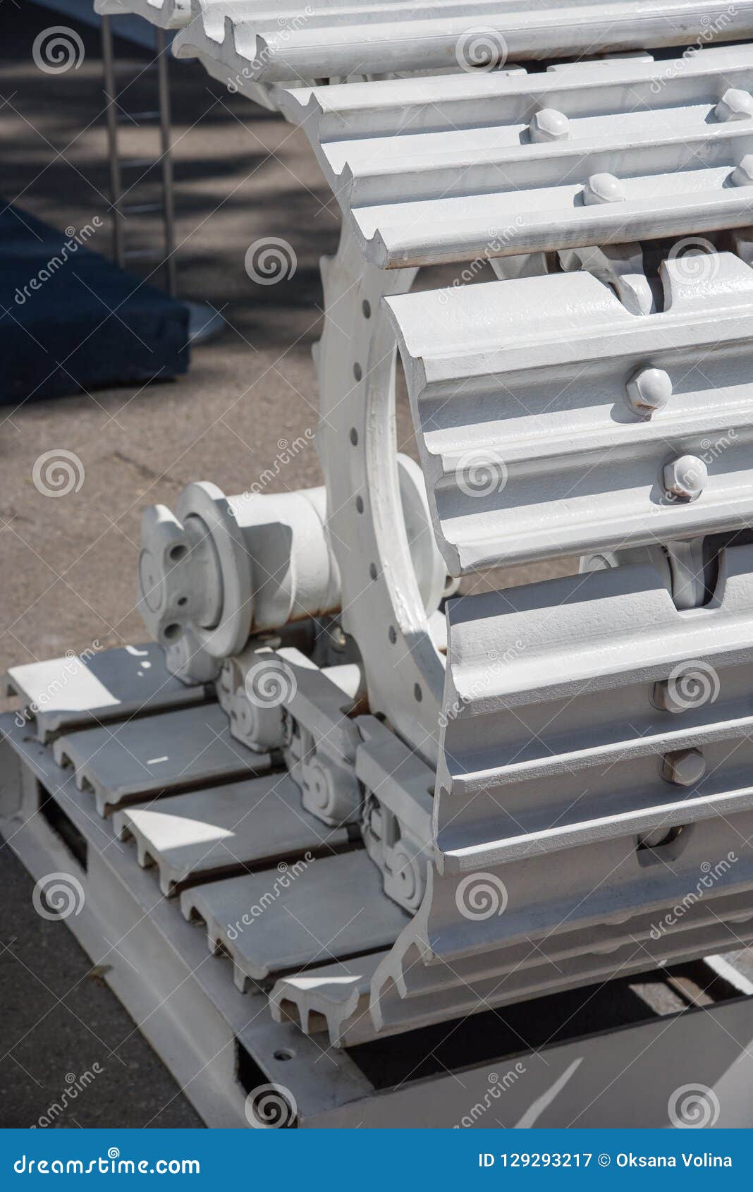 Part of a Large Metal Track for a Tractor or Excavator for Coal Stock ...