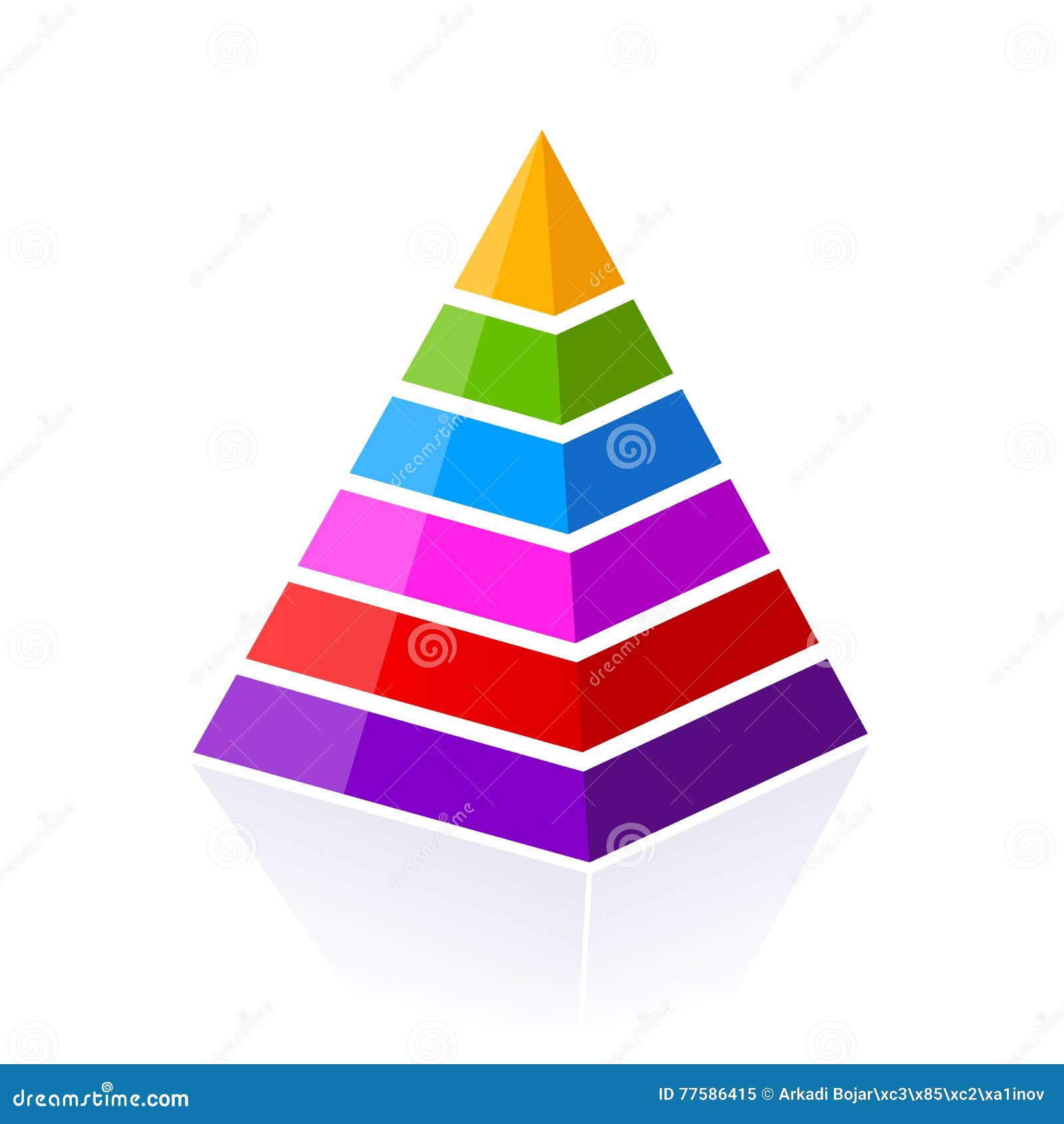 6 part layered pyramid stock vector. Illustration of abstract - 77586415 6 part layered pyramid stock vector. Illustration of abstract - 77586415