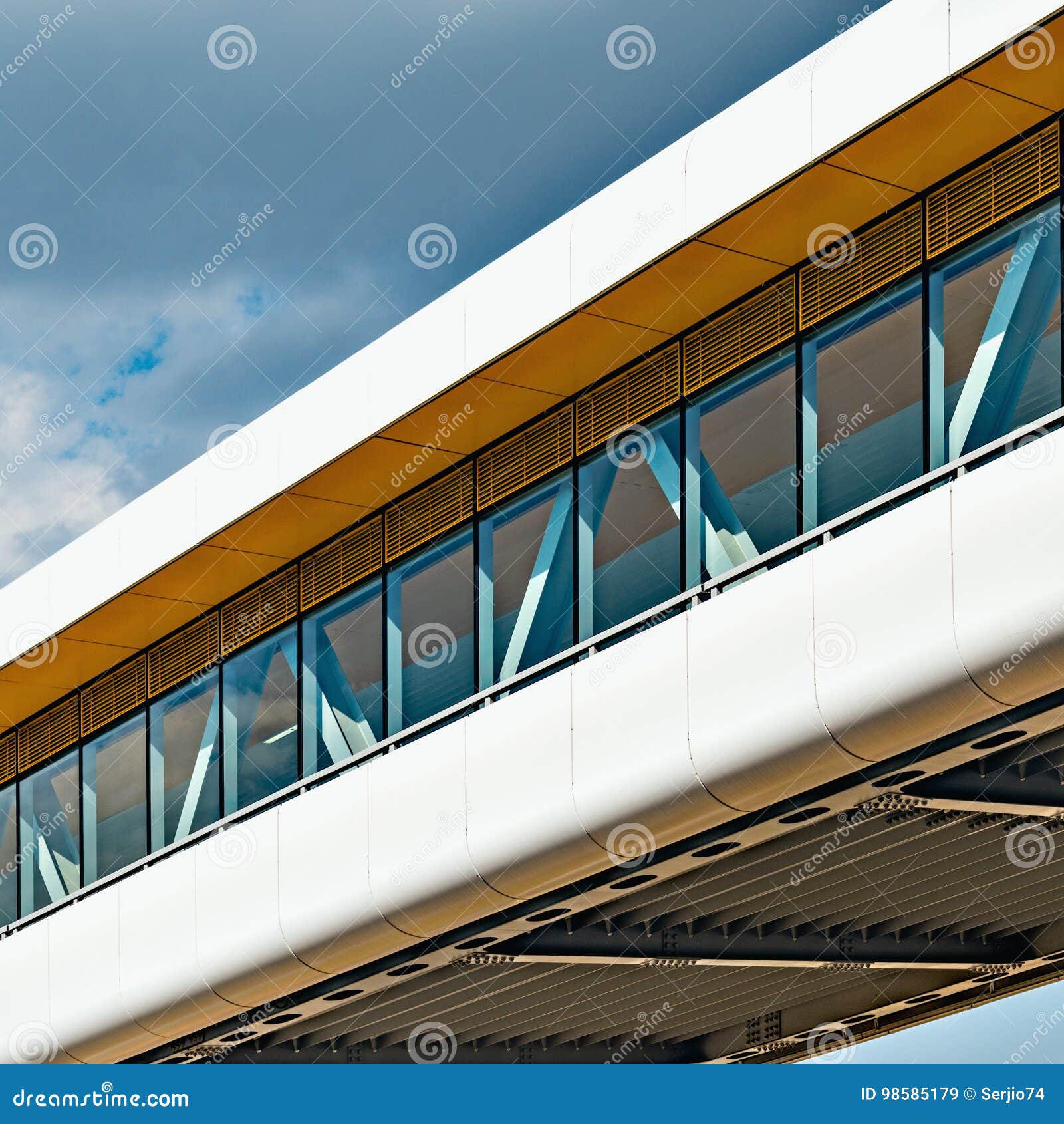 Part of the Long Modern Crosswalk. Stock Image - Image of overground ...