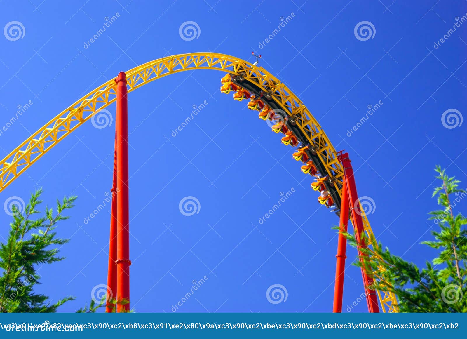 Rollercoaster loop stock image. Image of cars, construction - 131926347