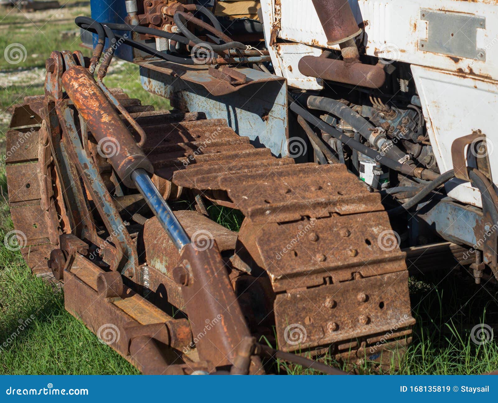 Part of the Main Running Caterpillar Chain Stock Image - Image of ...