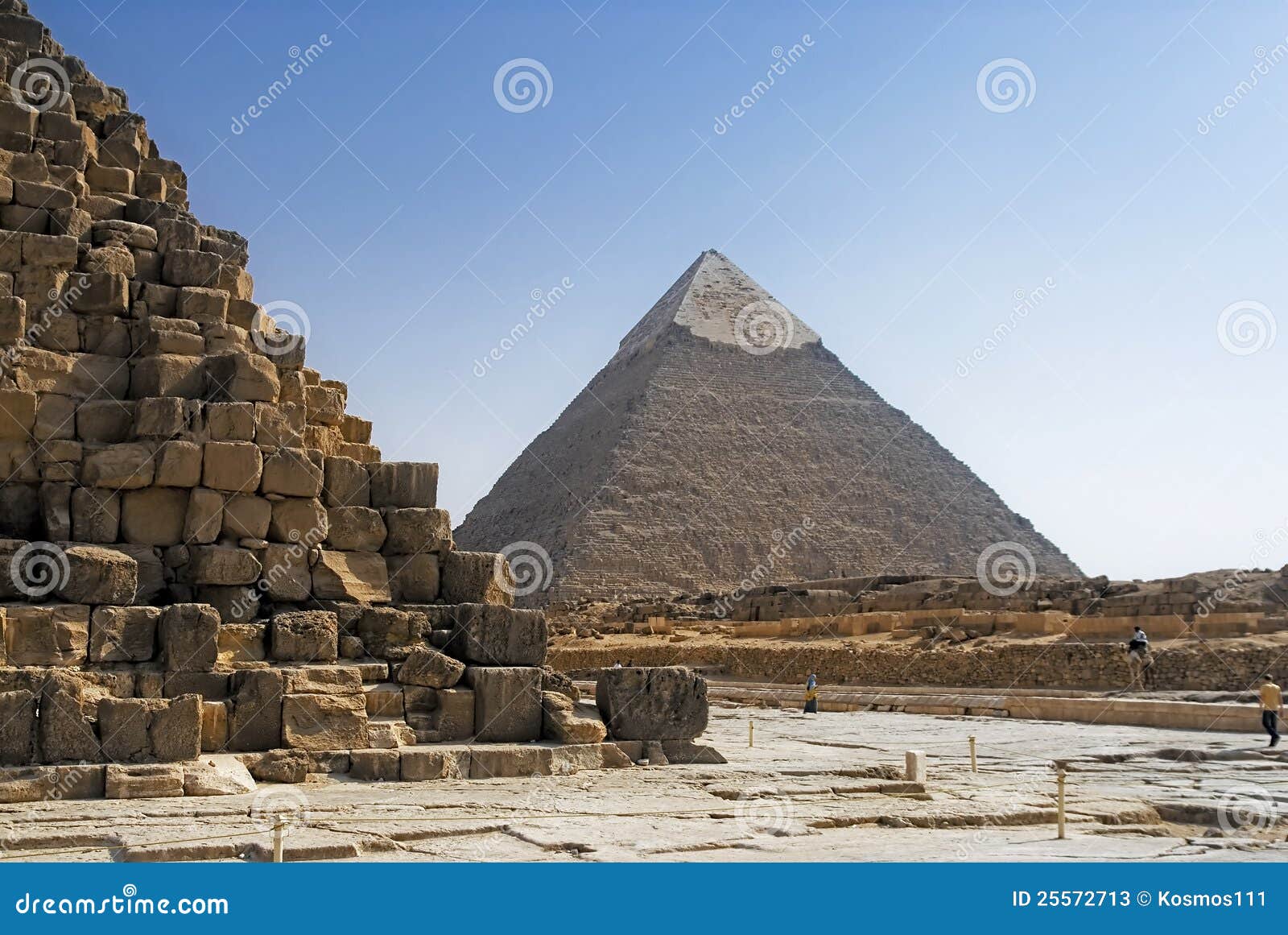 Part of the Masonry of the Pyramid Stock Image - Image of cheops ...