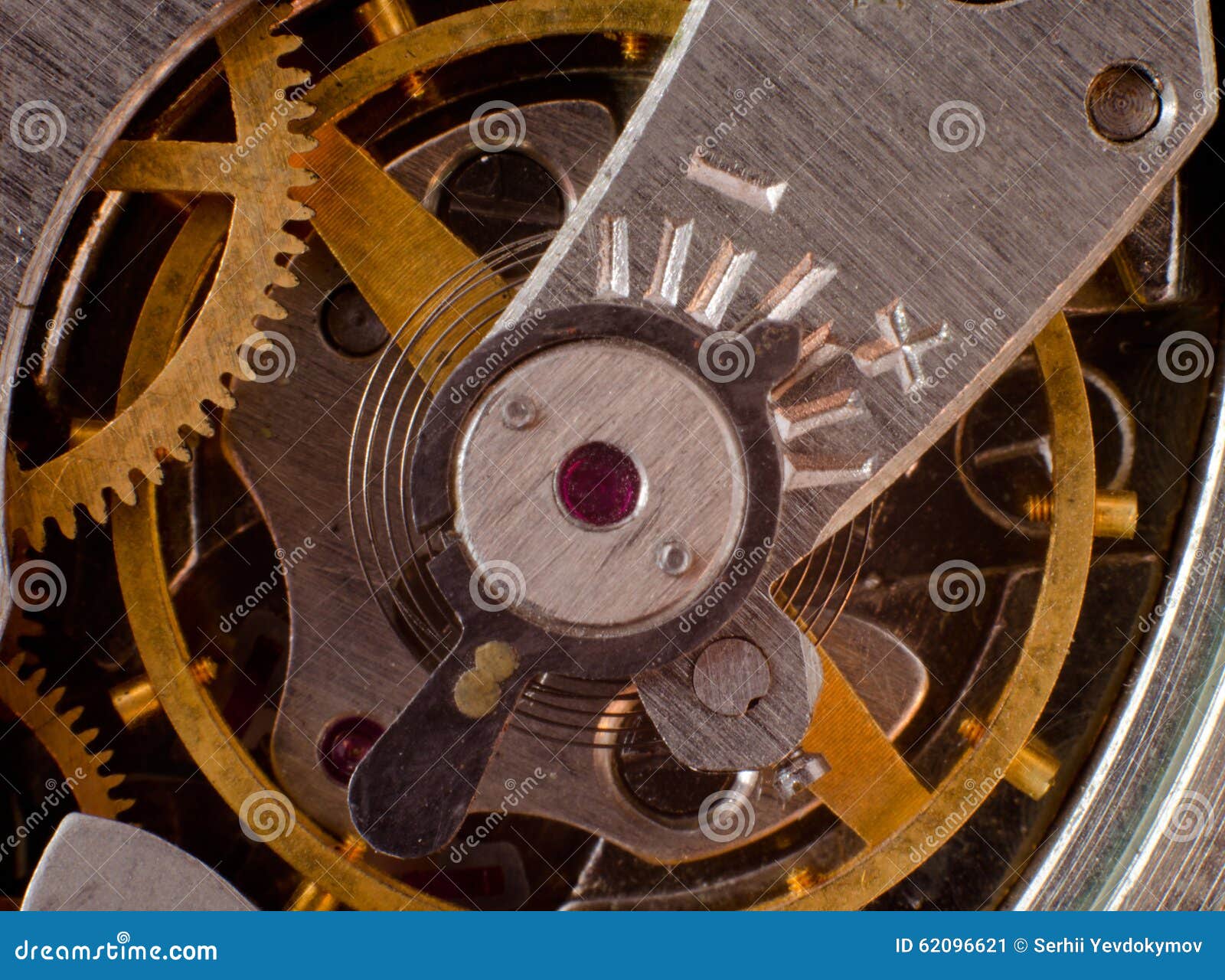 Part of the Mechanism of a Pocket Watch Stock Image - Image of ...
