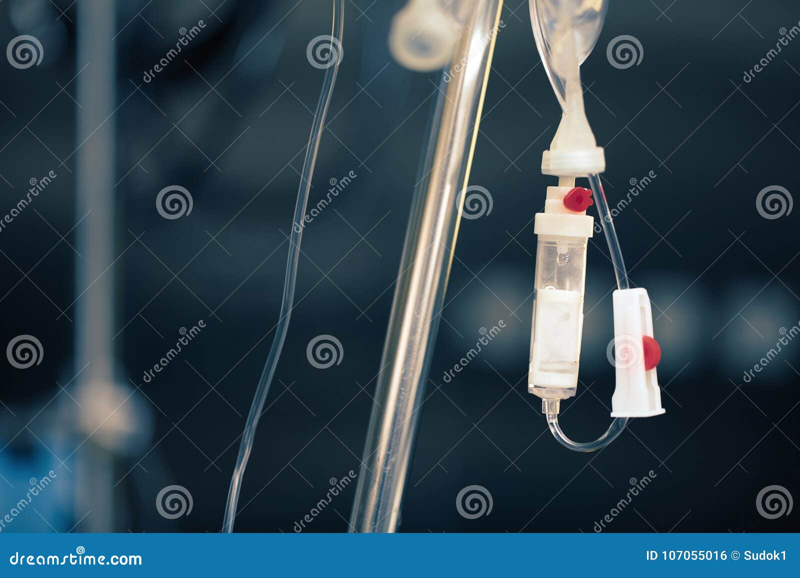 Part of a Medical Drip in the Hospital Room Stock Photo - Image of ...