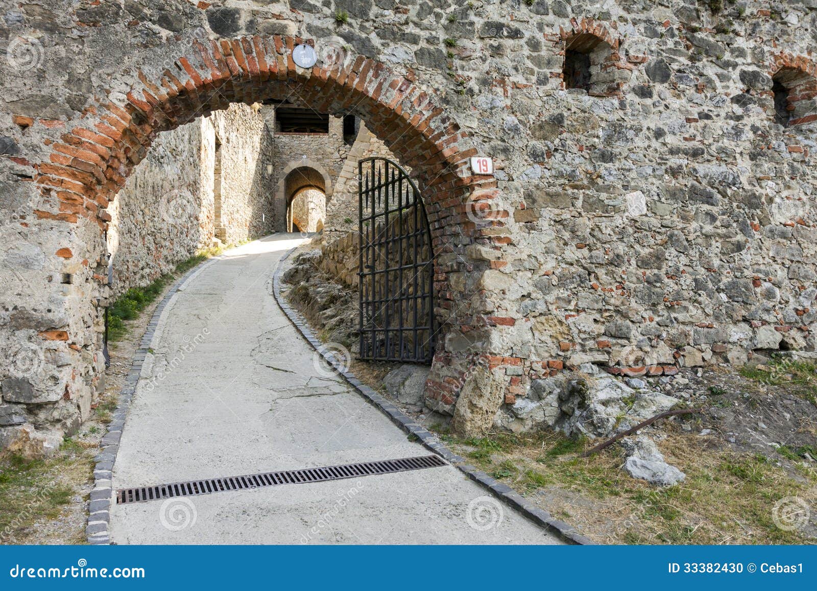 Part of medieval castle stock photo. Image of mysterious - 33382430