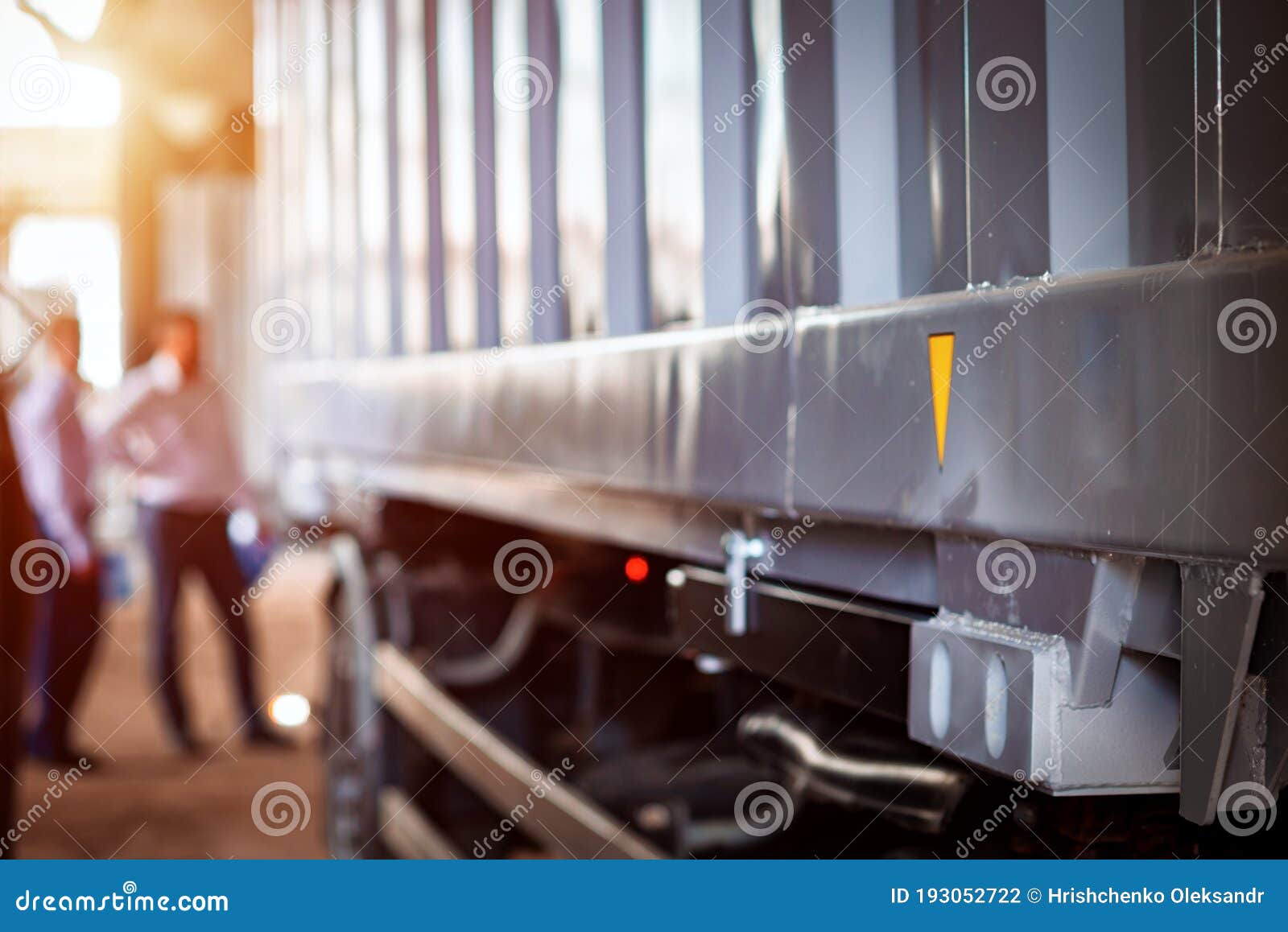 Part of a Metal Freight Container on the Car Stock Photo - Image of ...