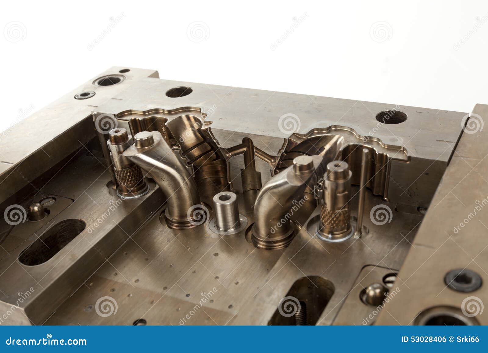 Metal Mold Or Plastic Injection Mold Setup On High Pressure Injection ...