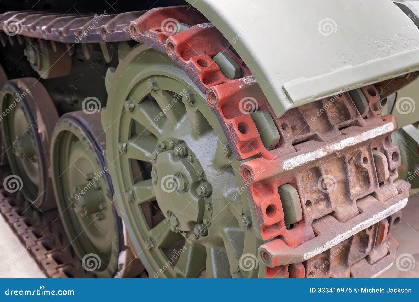 Part of a Military Tank and Its Components Stock Image - Image of ...