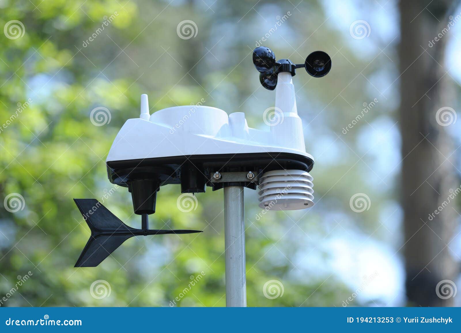 Part of Mobile Weather Station Sensors Working Stock Image - Image of ...
