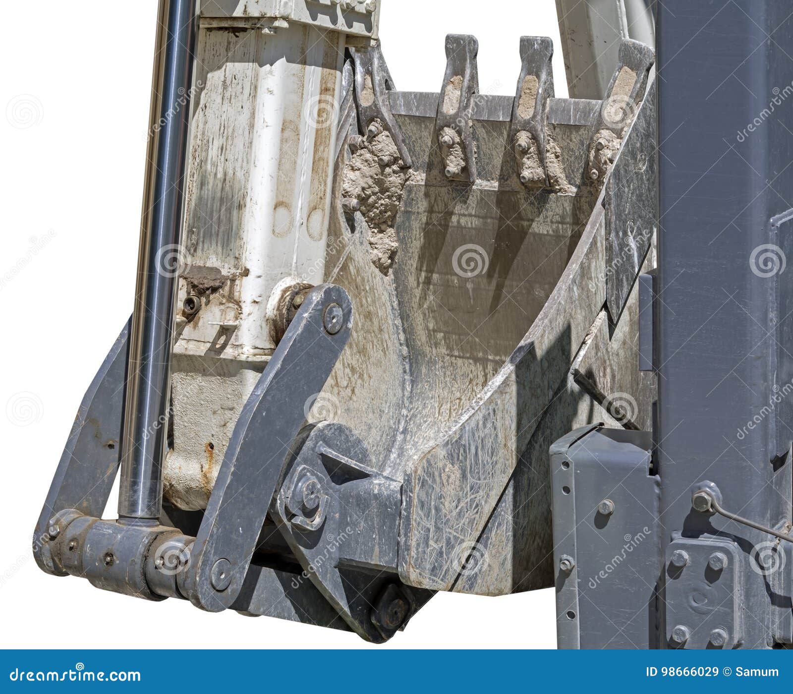 Part of Modern Excavator Machines Stock Image - Image of scoop, iron ...