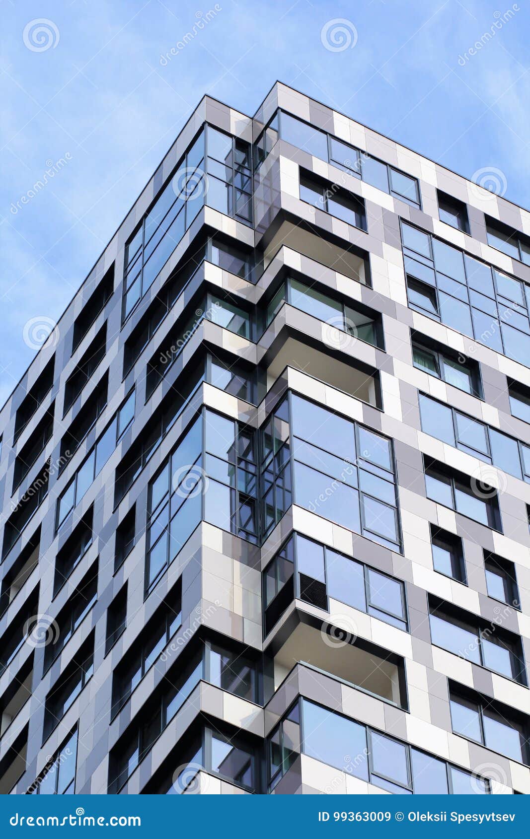 Part of a Modern Multistory Building. Modern High-tech Architecture ...