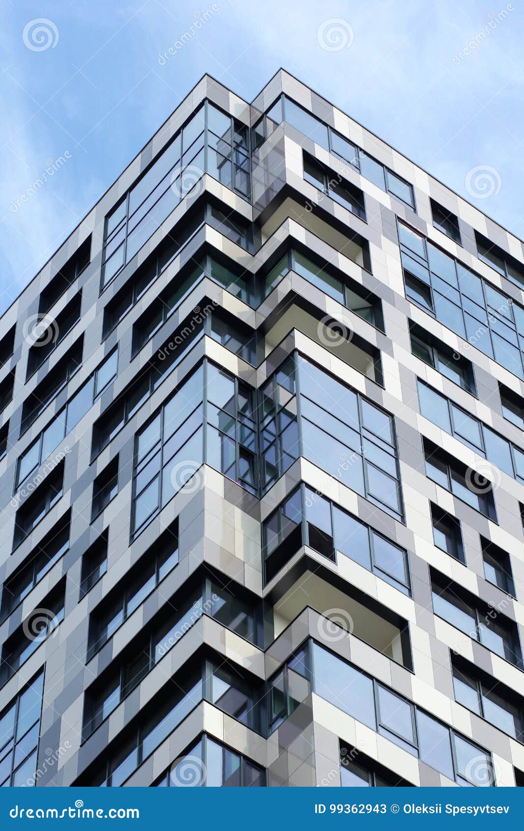 Part of a Modern Multistory Building. Modern High-tech Architecture ...