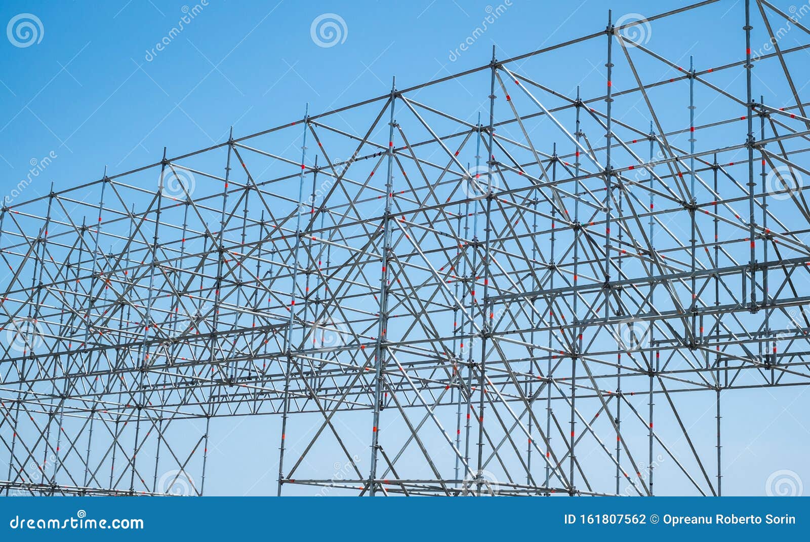 Part of Modern Scaffolding at a Construction Site Stock Photo - Image ...