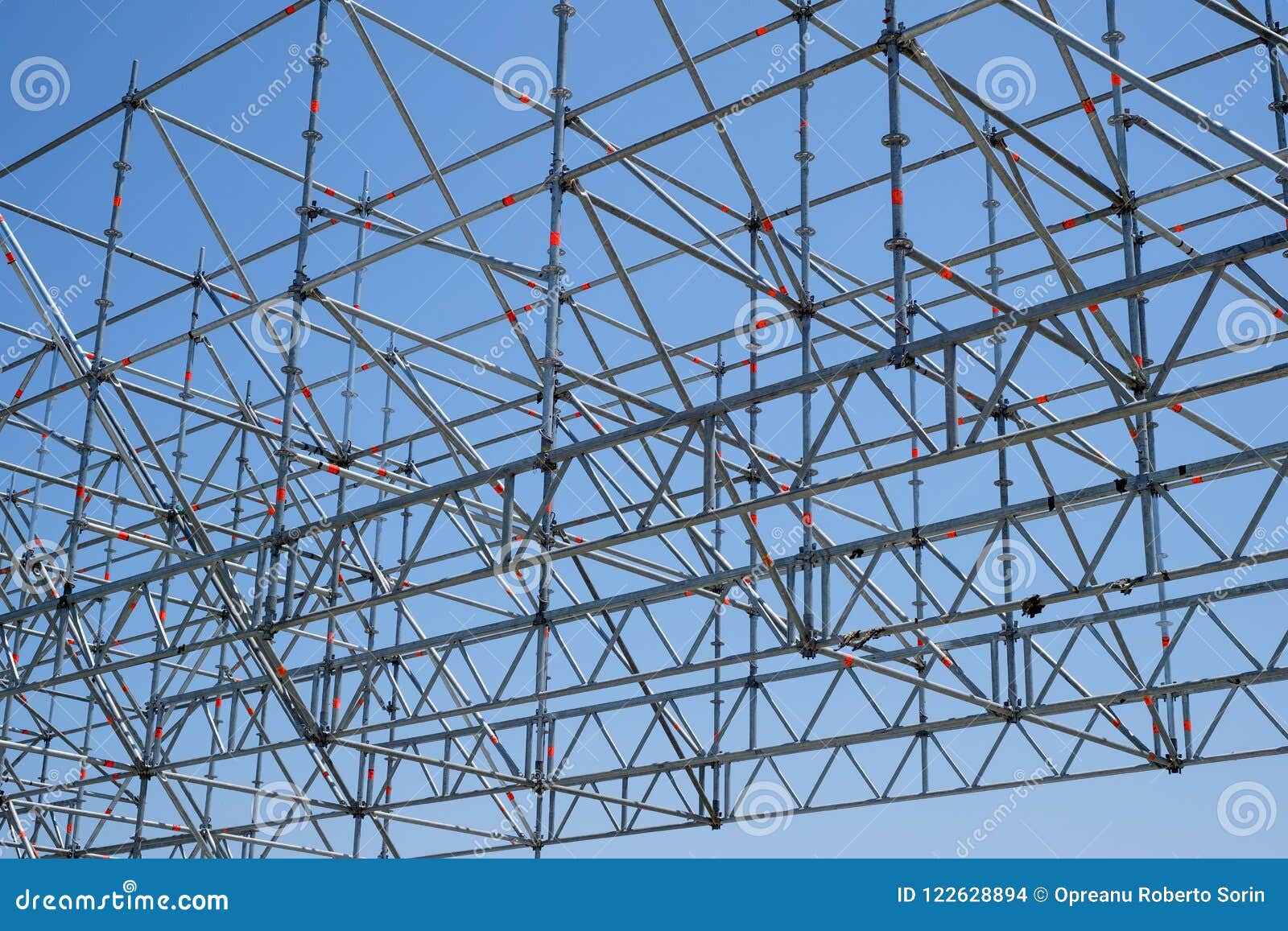 Part of Modern Scaffolding at a Construction Site Stock Photo - Image ...