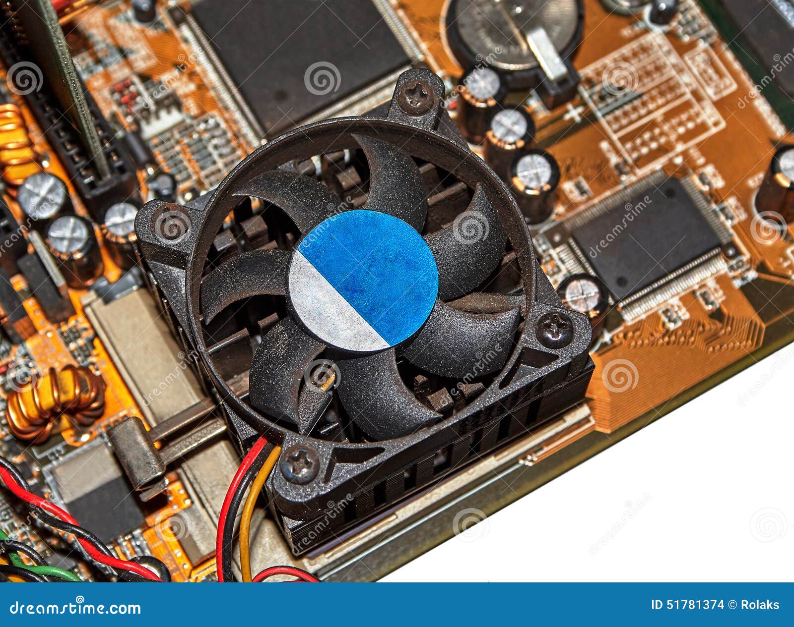 Part of motherboard stock photo. Image of wires, parts - 51781374