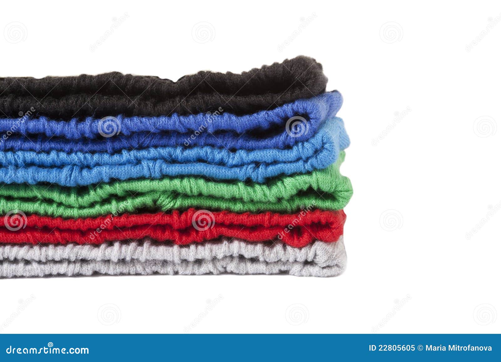 Part of Multicolored Knitted Clothes Pile Stock Image - Image of cotton ...