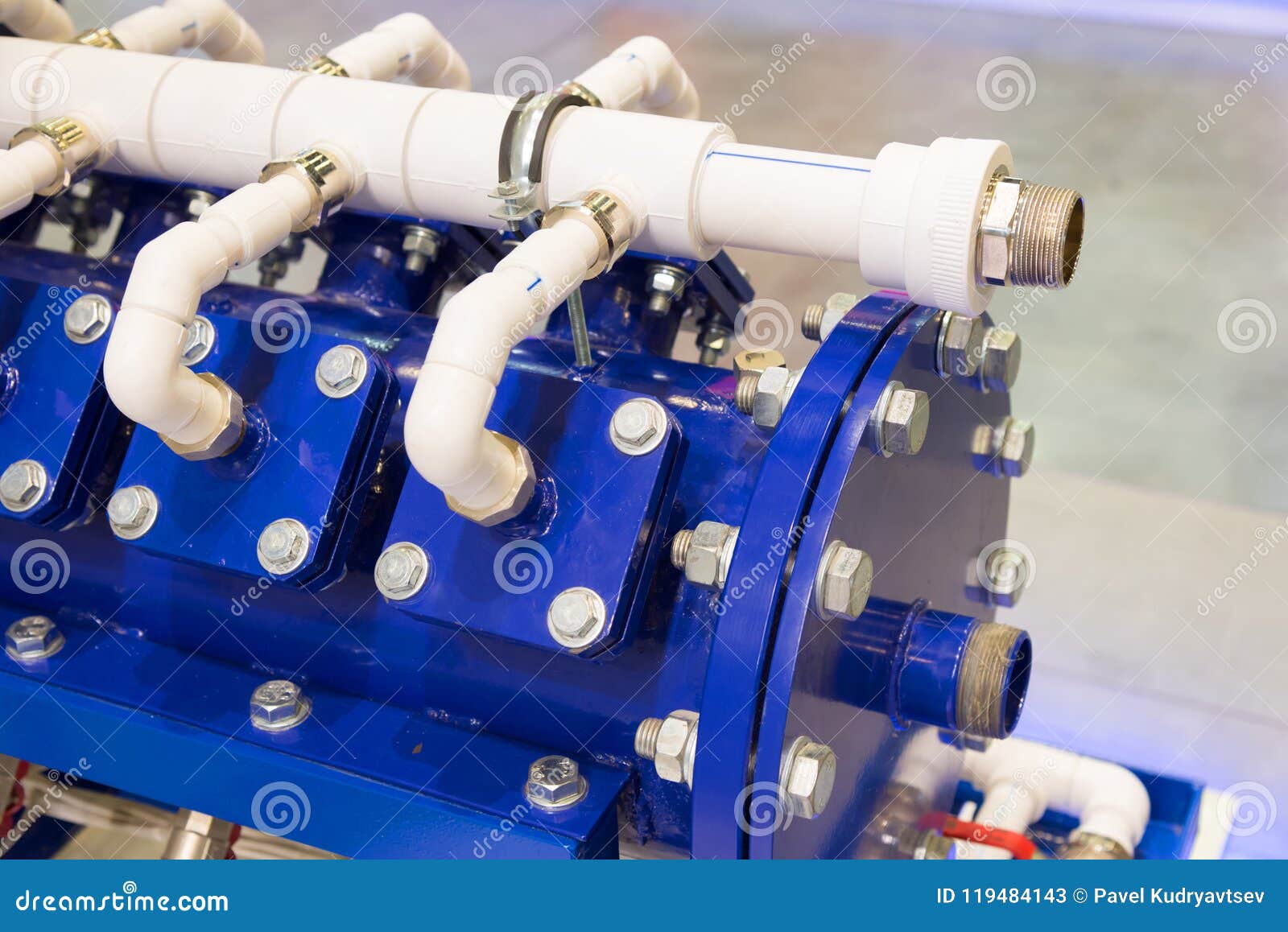 Part of new heating system stock image. Image of heating - 119484143