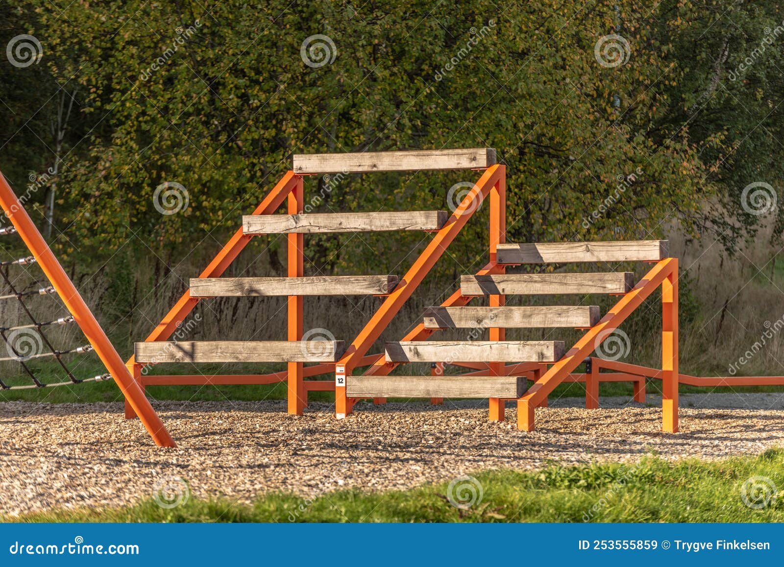 Part of an obstacle course stock image. Image of sport - 253555859