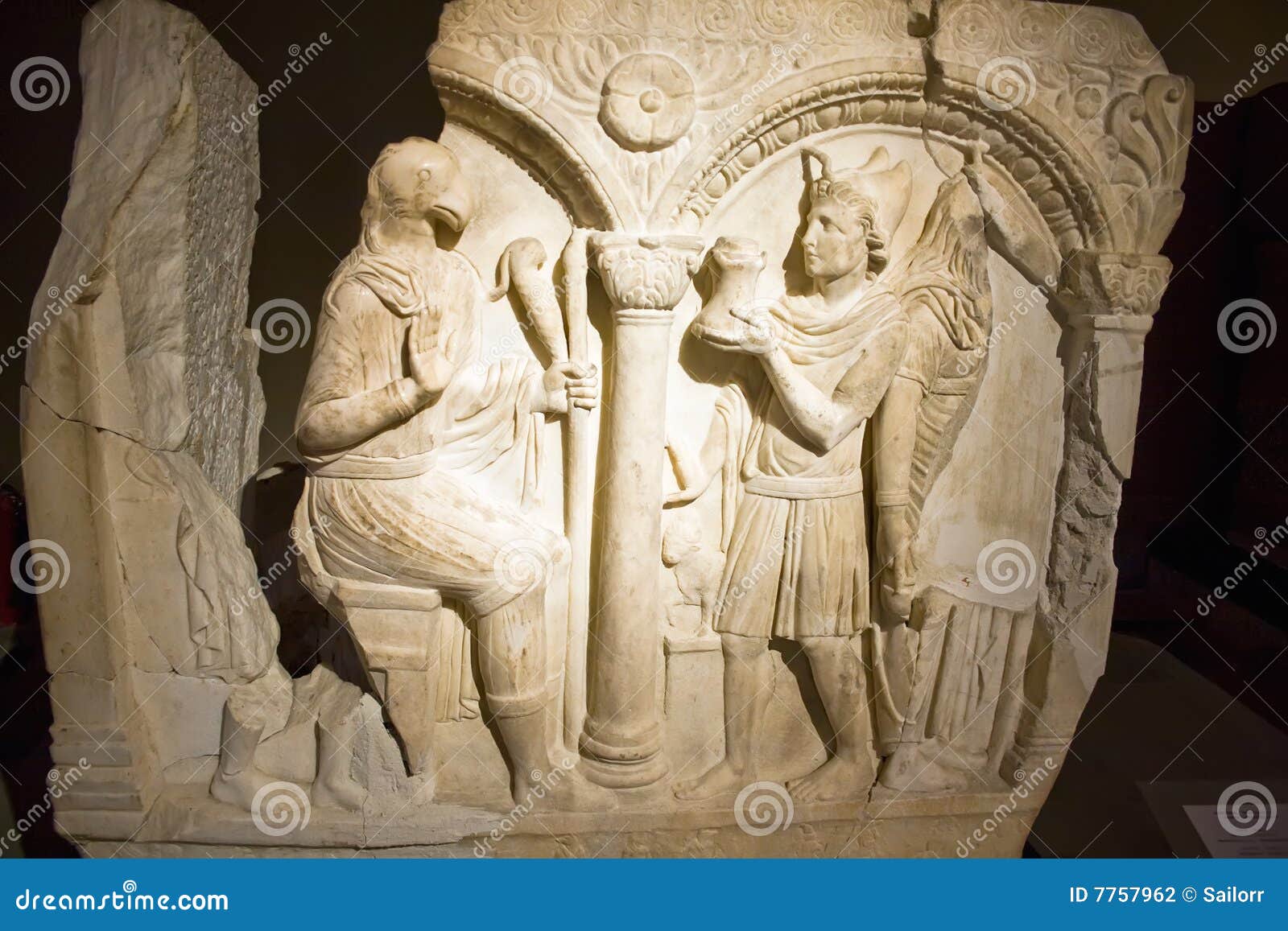 A Part of an Old Bas-relief Editorial Photography - Image of time ...