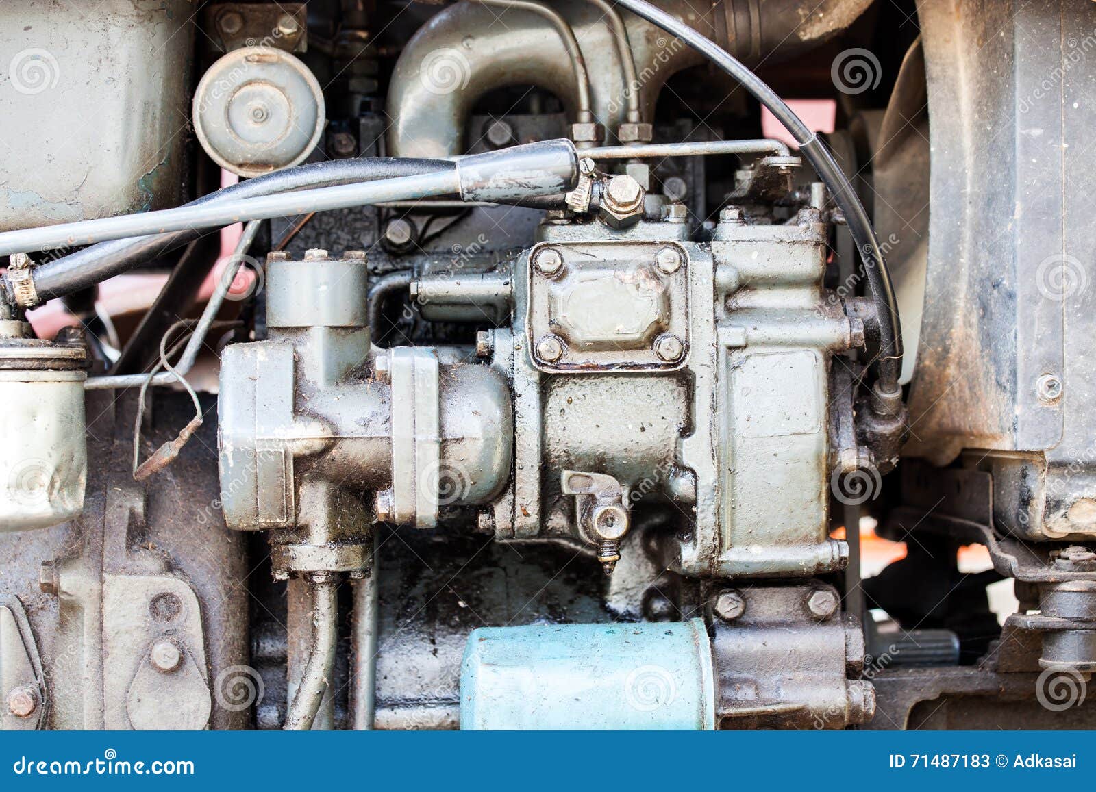 Part of old car engine stock image. Image of camshaft - 71487183